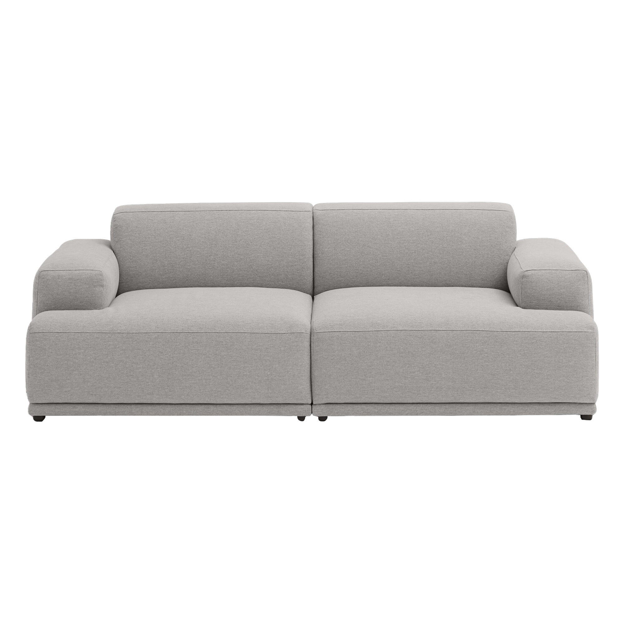 Muuto Connect Soft 2-seater sofa, Clay 12 light grey | Finnish Design ...
