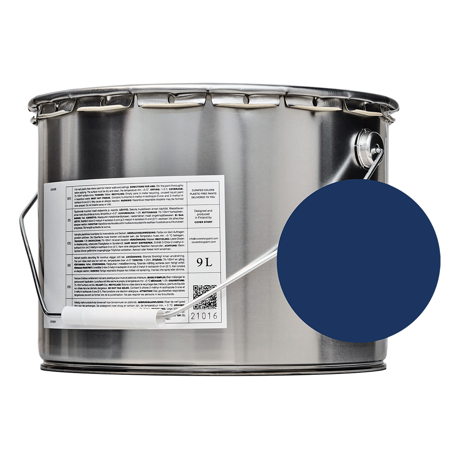 Cover Story Interior paint, 9 L, 033 JULES - deep blue | Finnish Design ...