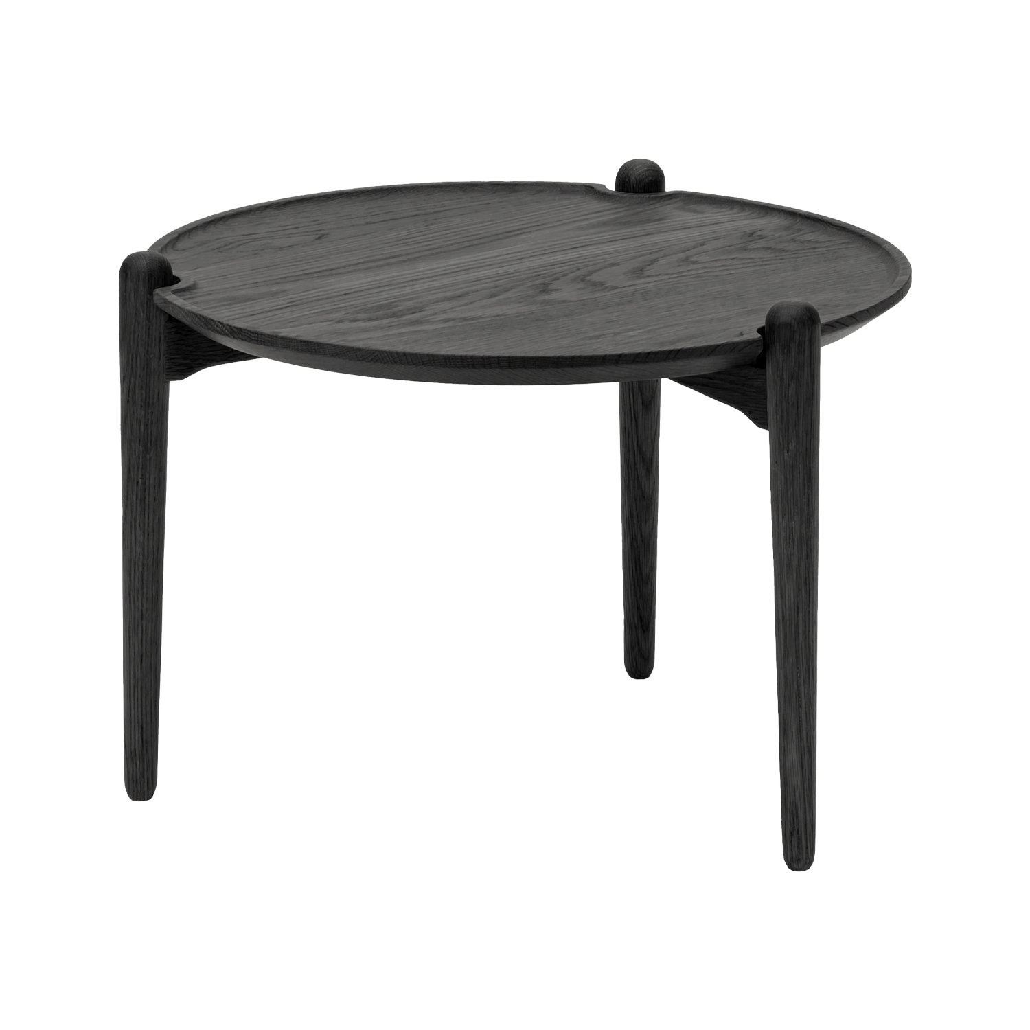 Design House Stockholm Aria coffee table, 50 cm, low, black | Finnish ...