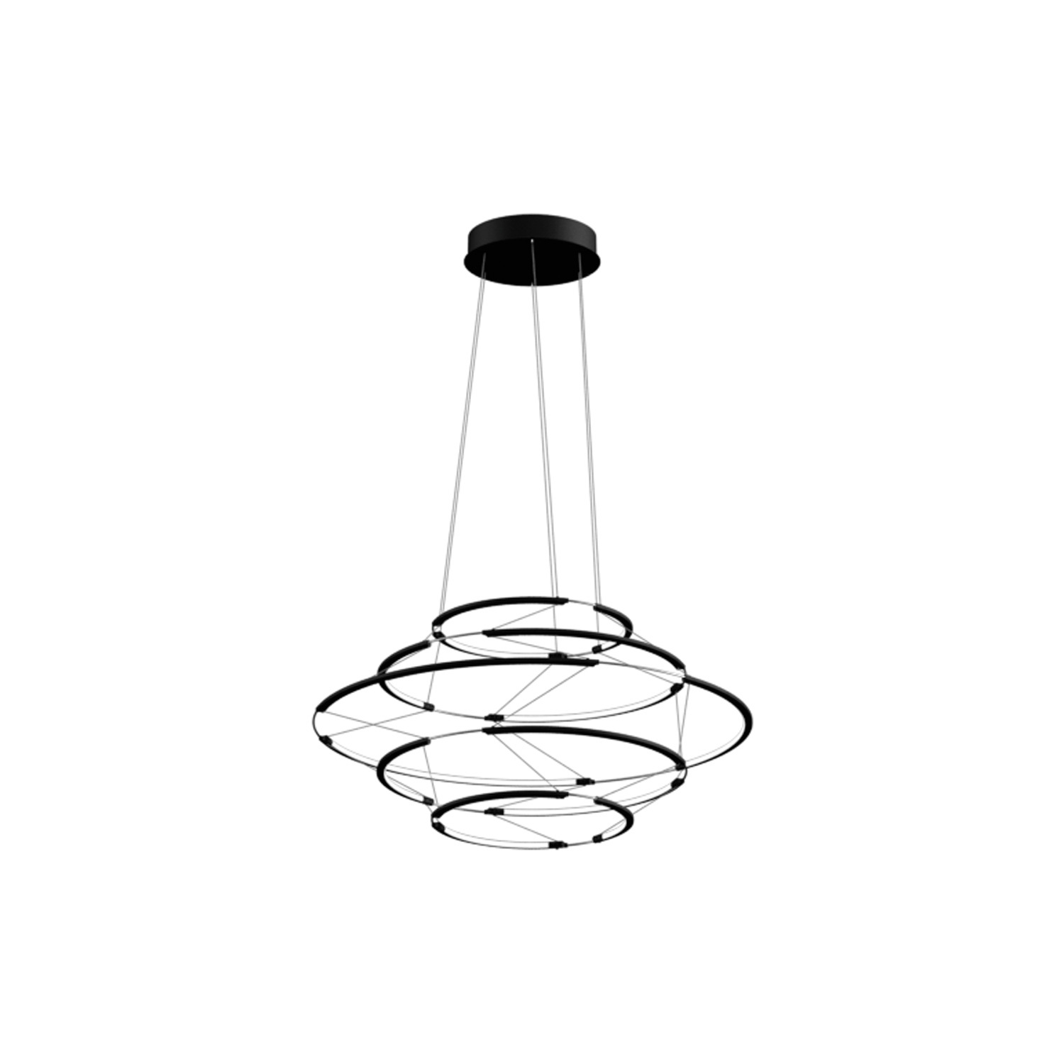 Nemo Lighting Drop 5 pendant, 2700K, black | Finnish Design Shop