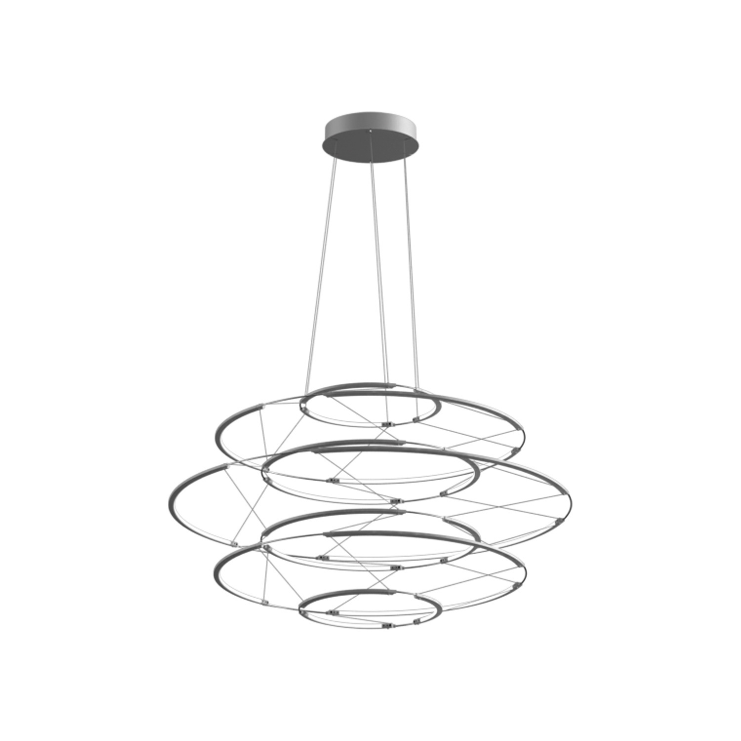 Nemo Lighting Drop 7 riippuvalaisin, 2700K, satiinihopea | Finnish Design Shop