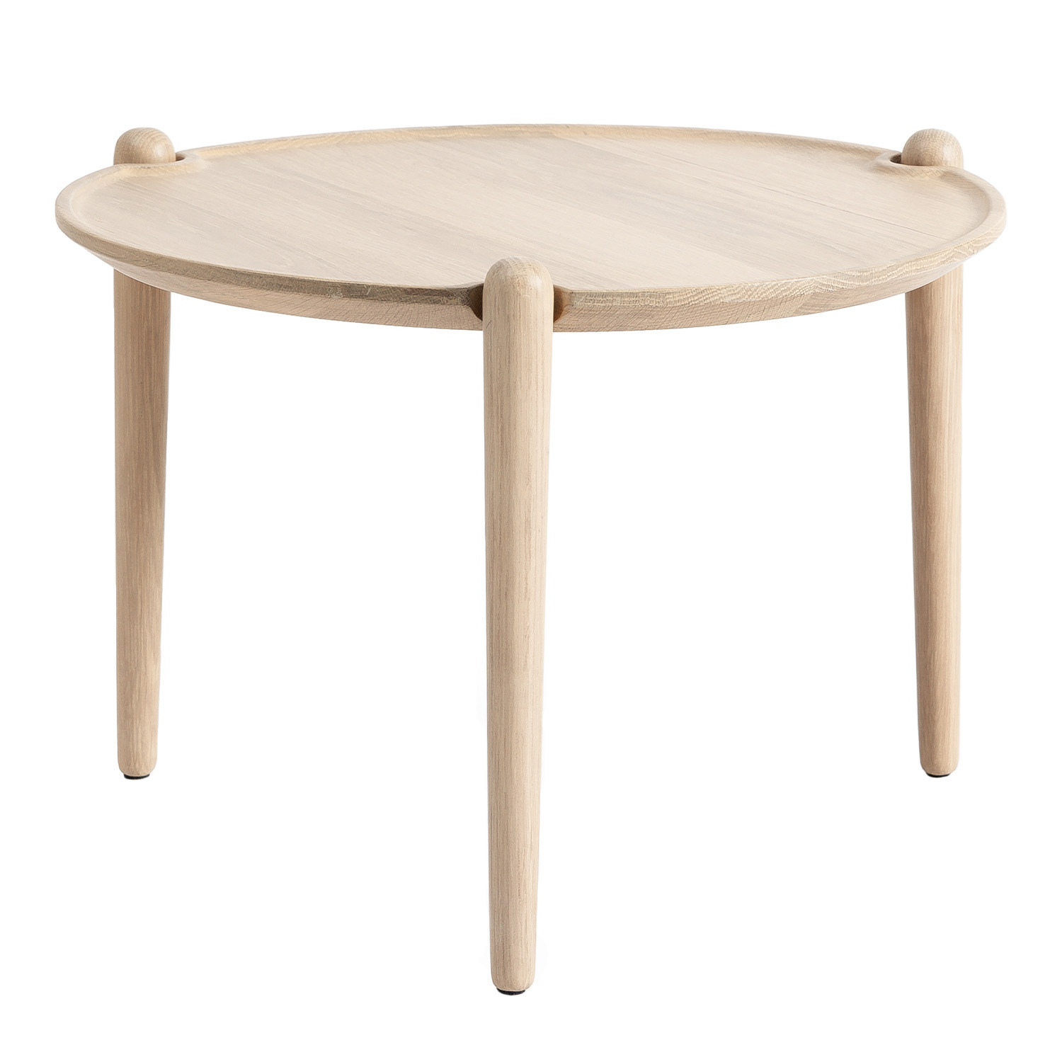 Design House Stockholm Aria coffee table, 50 cm, low, light oak ...