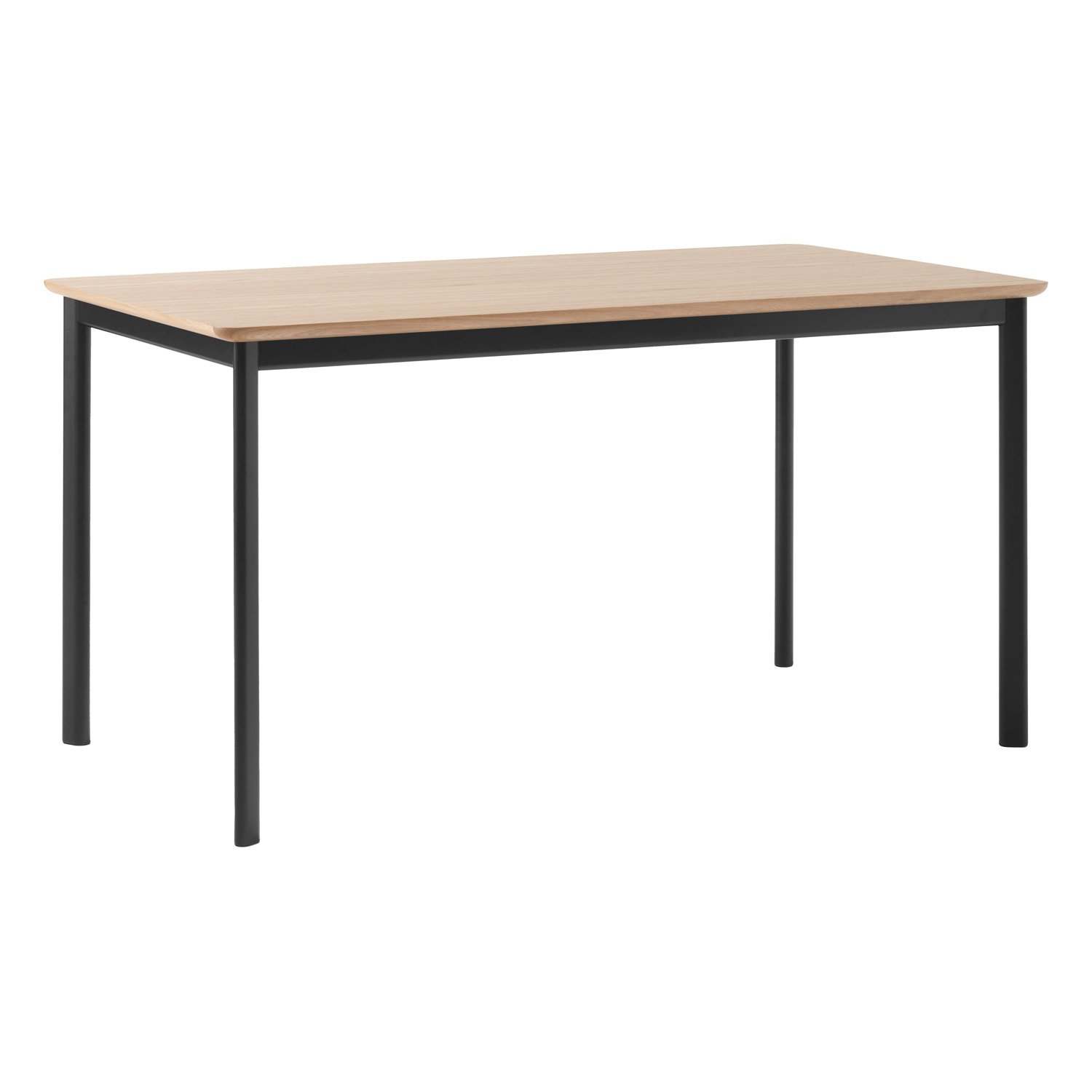 &Tradition Drip HW115 matbord, 143 x 83 cm, lackad ek - svart | Finnish ...