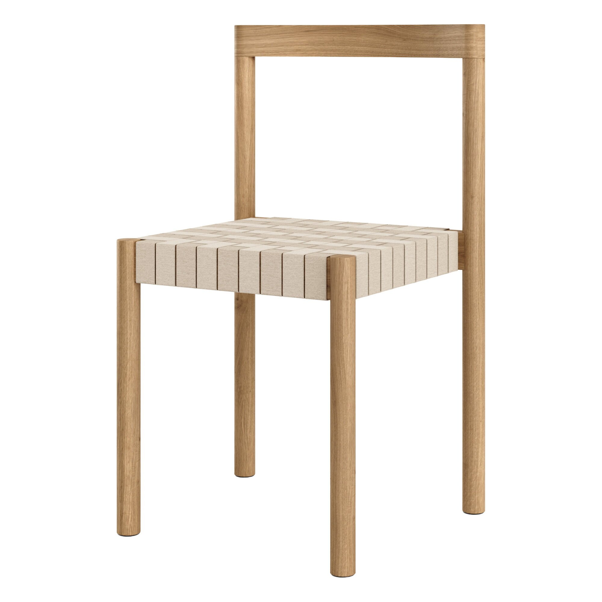 Brdr. Krüger Ekko chair, oiled oak - natural linen | Finnish Design Shop NL