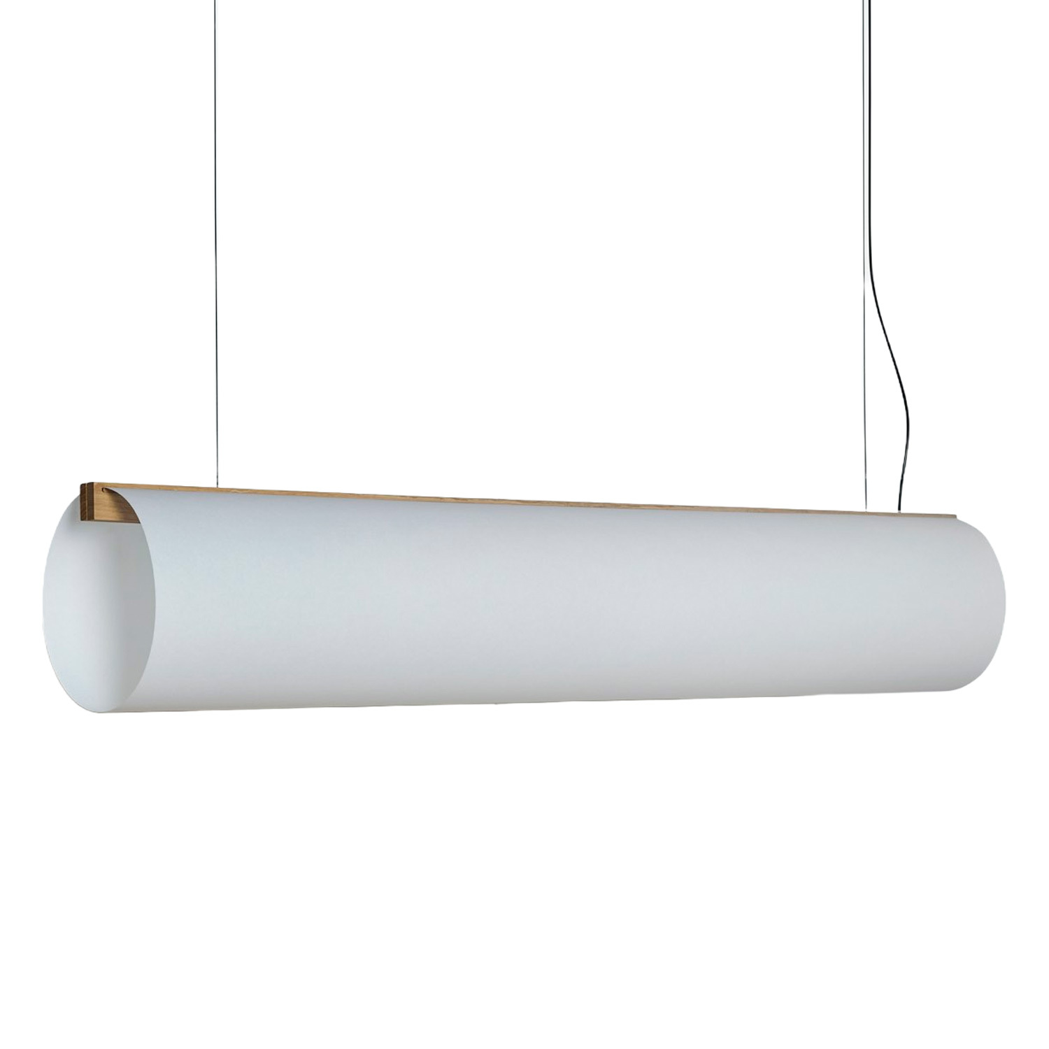 Motarasu Enso 120 pendant, white - oak | Finnish Design Shop