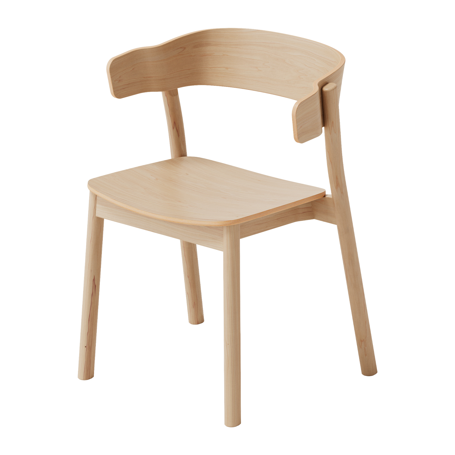 Mizetto Enfold armchair, ash | Finnish Design Shop