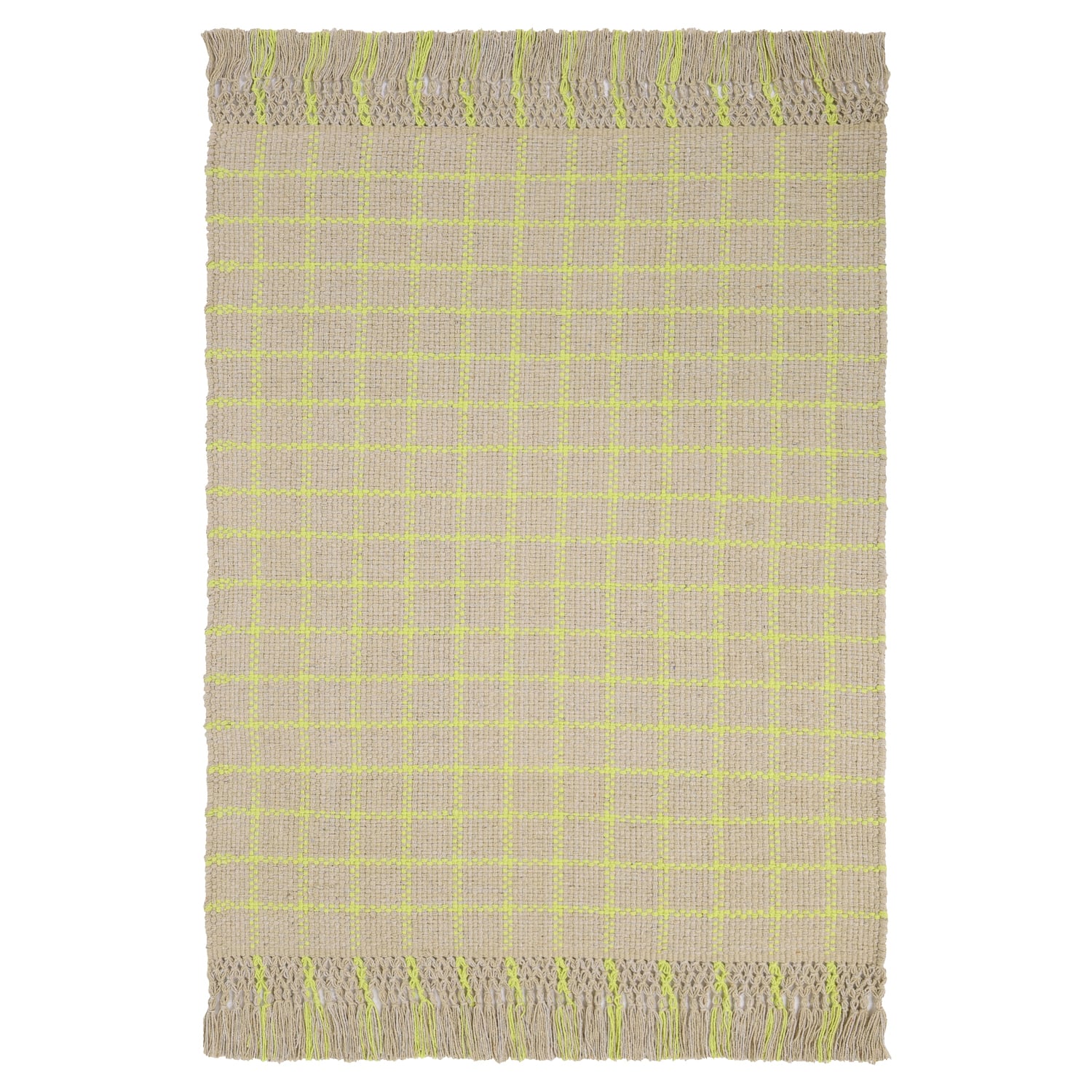 Finarte Ruutu rug, beige | Finnish Design Shop