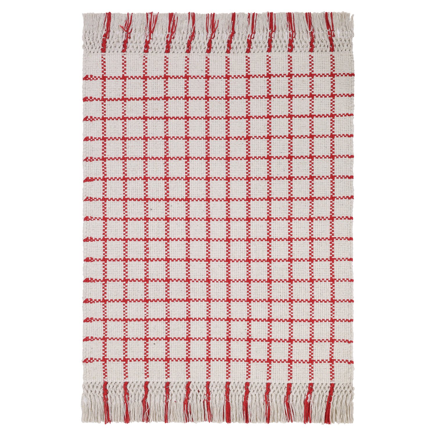 Finarte Ruutu rug, white | Finnish Design Shop