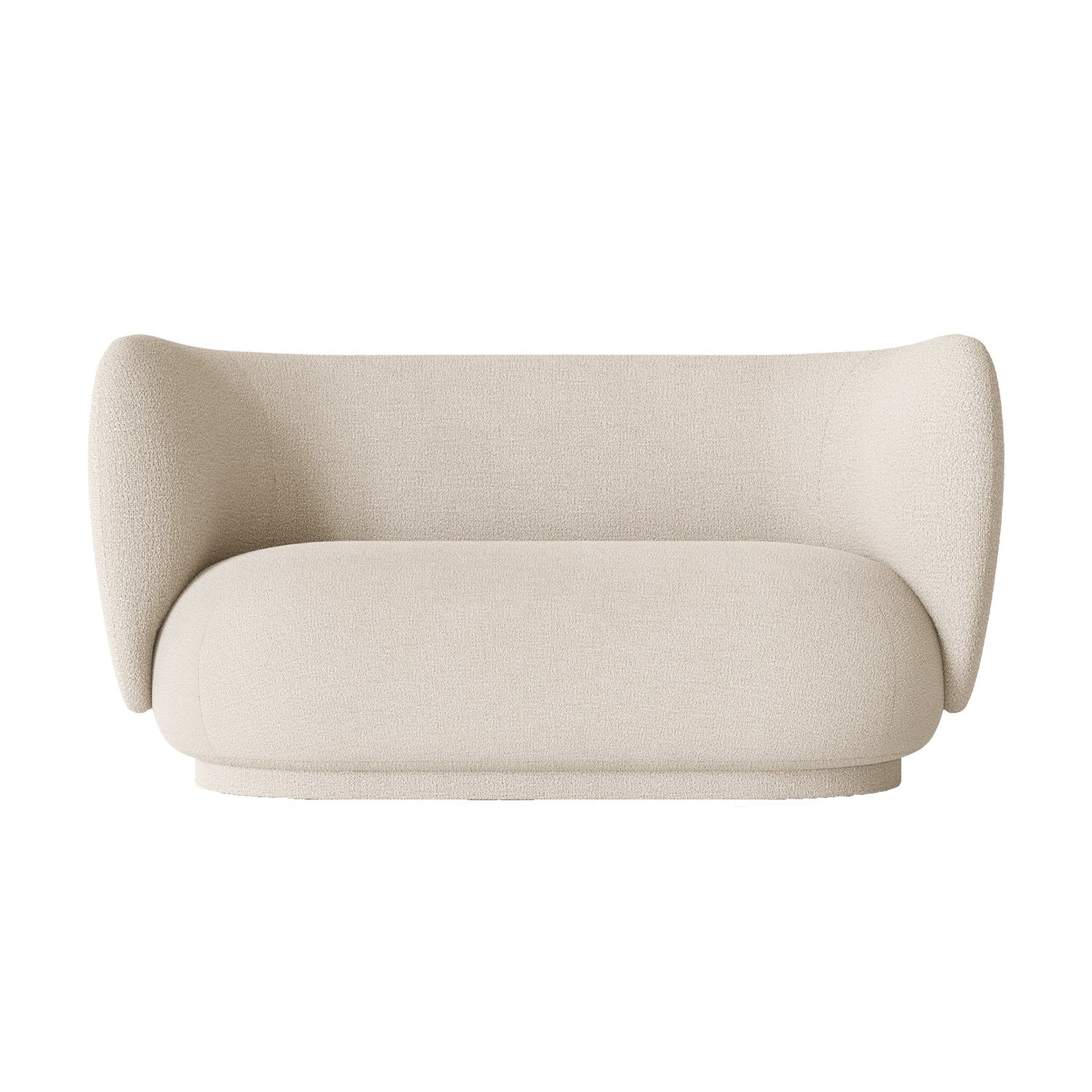 Ferm Living Rico 2-seater sofa, off-white Bouclé | Finnish Design Shop NL