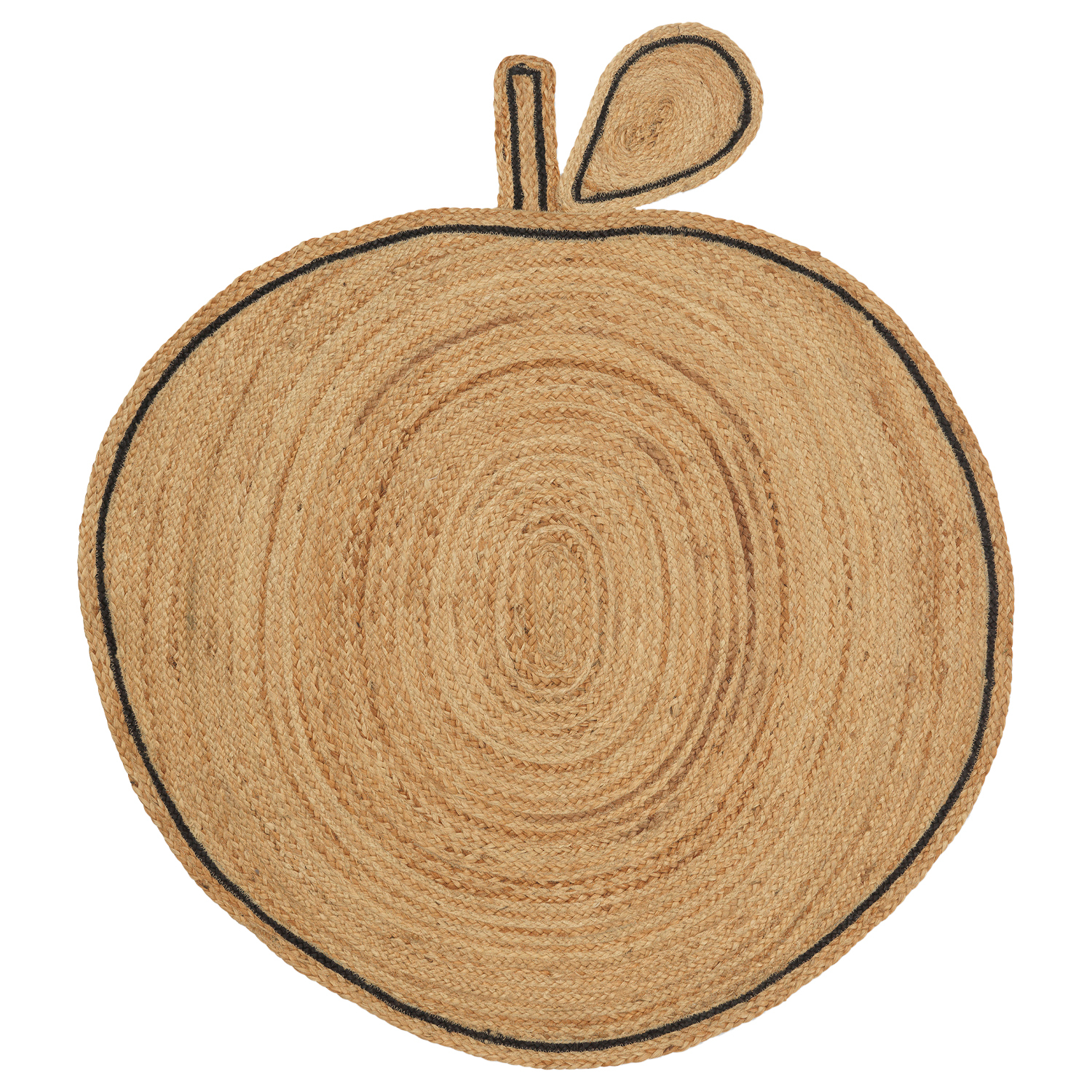 Ferm Living Apple braided jute rug, natural | Finnish Design Shop UK
