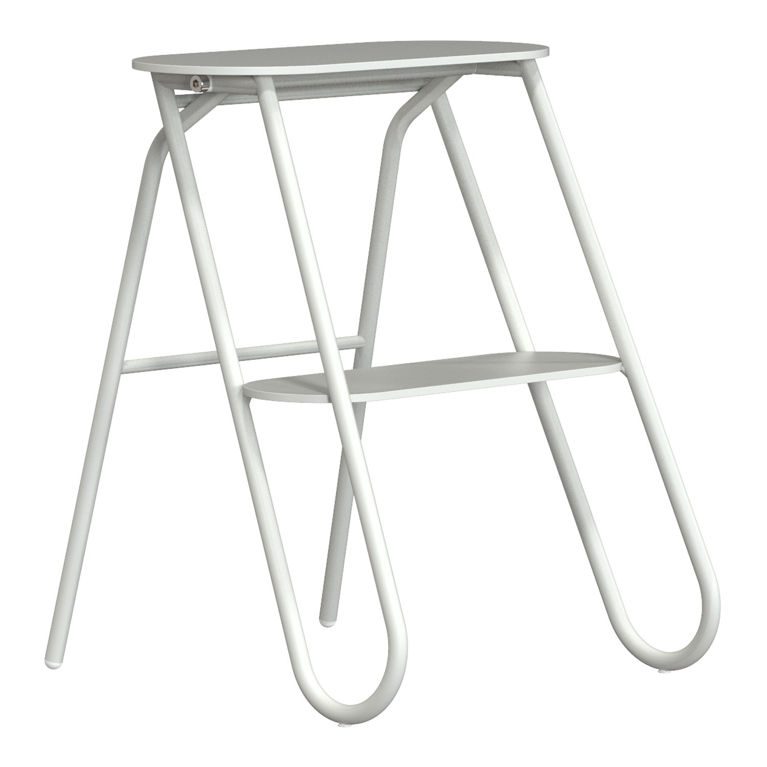Frost Bukto step ladder, 2-steps, white | Finnish Design Shop