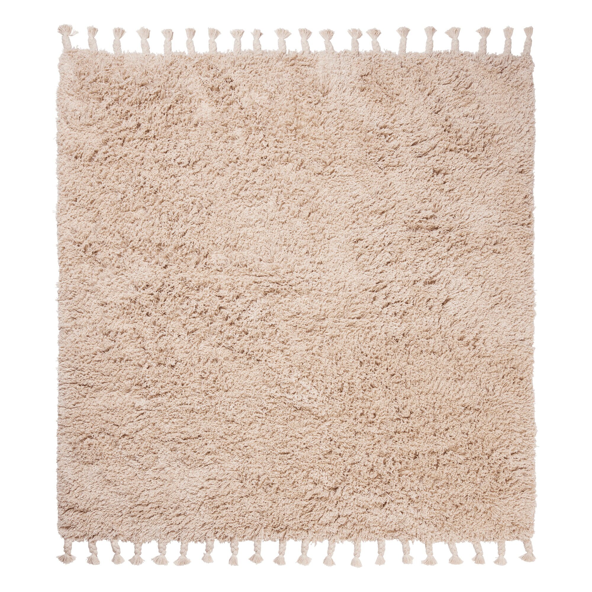 Ferm Living Amass Long Pile rug, 140 x 140 cm, off-white | Finnish ...