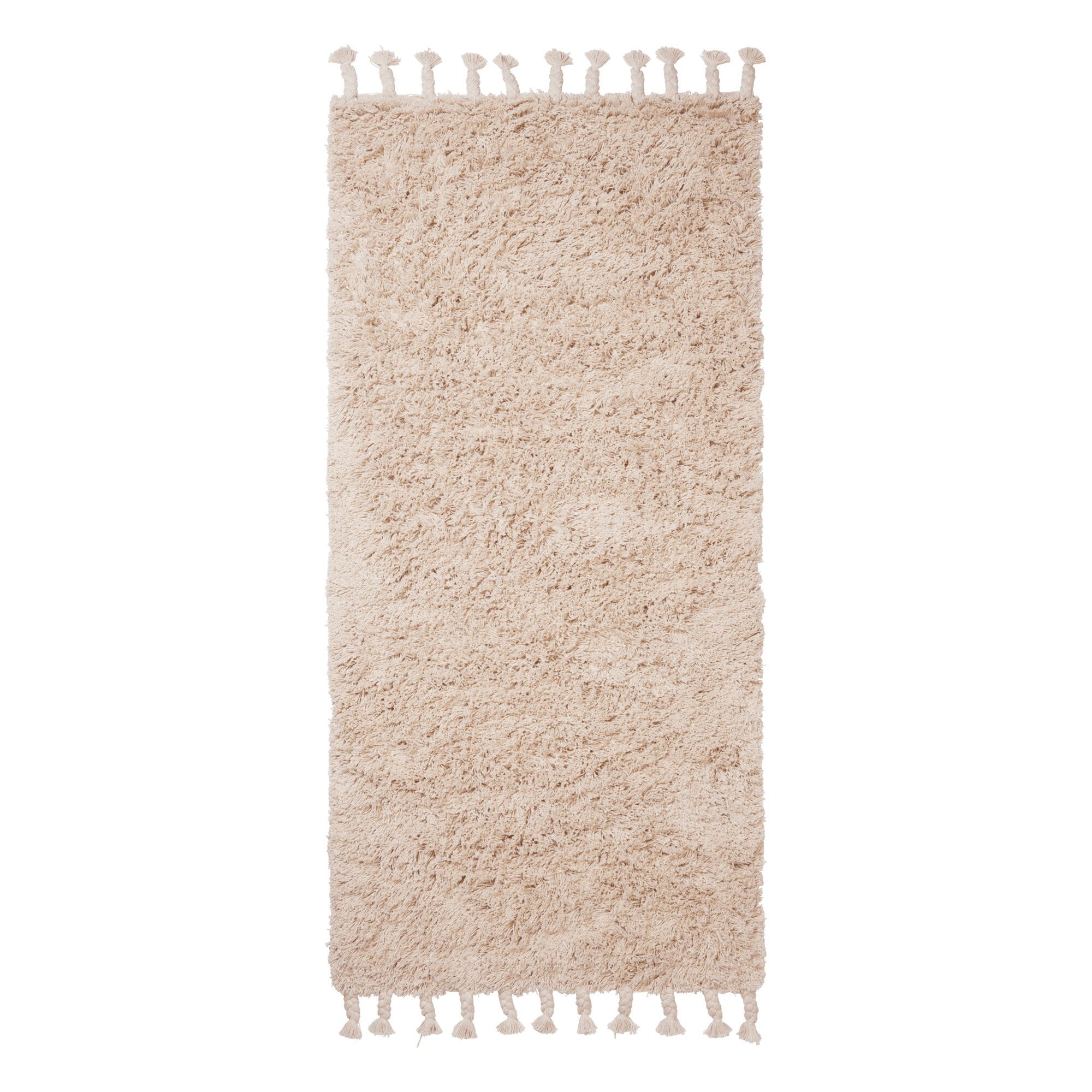 Ferm Living Amass Long Pile runner rug, 70 x 140 cm, off-white ...