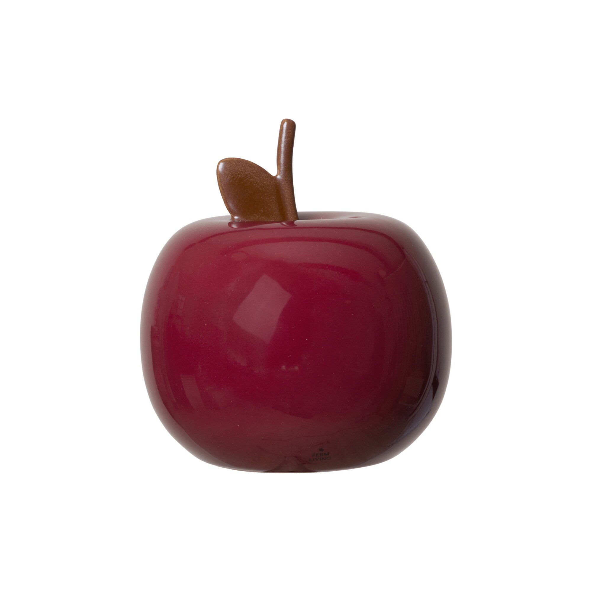 Ferm Living Apple money bank, deep red | Finnish Design Shop
