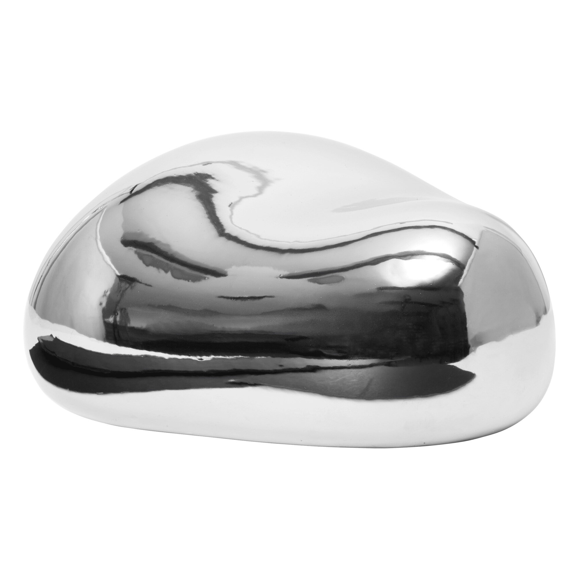 Ferm Living Bellure Piece decorative object, oval, silver | Finnish ...