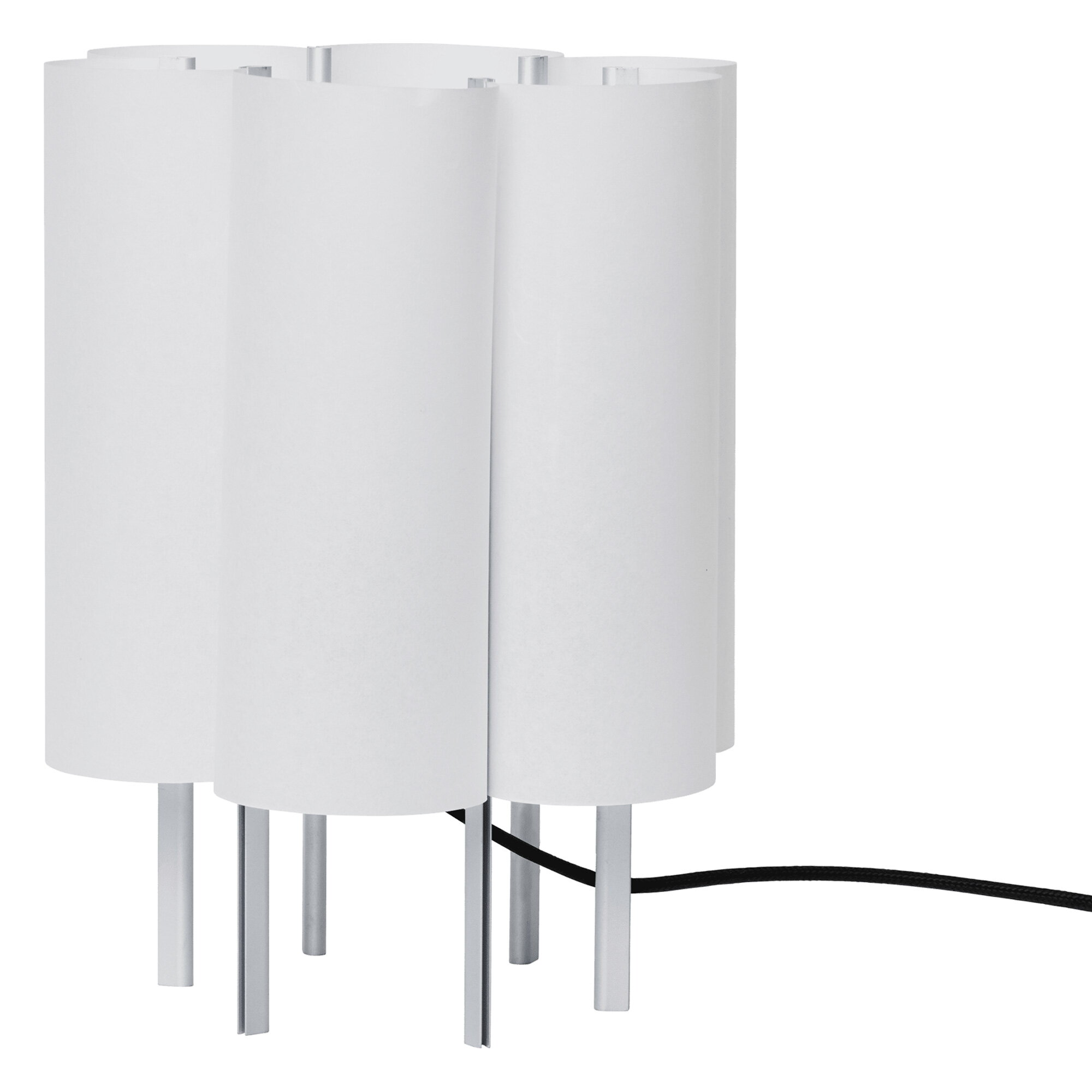 Ferm Living Boe table lamp, silver - natural | Finnish Design Shop