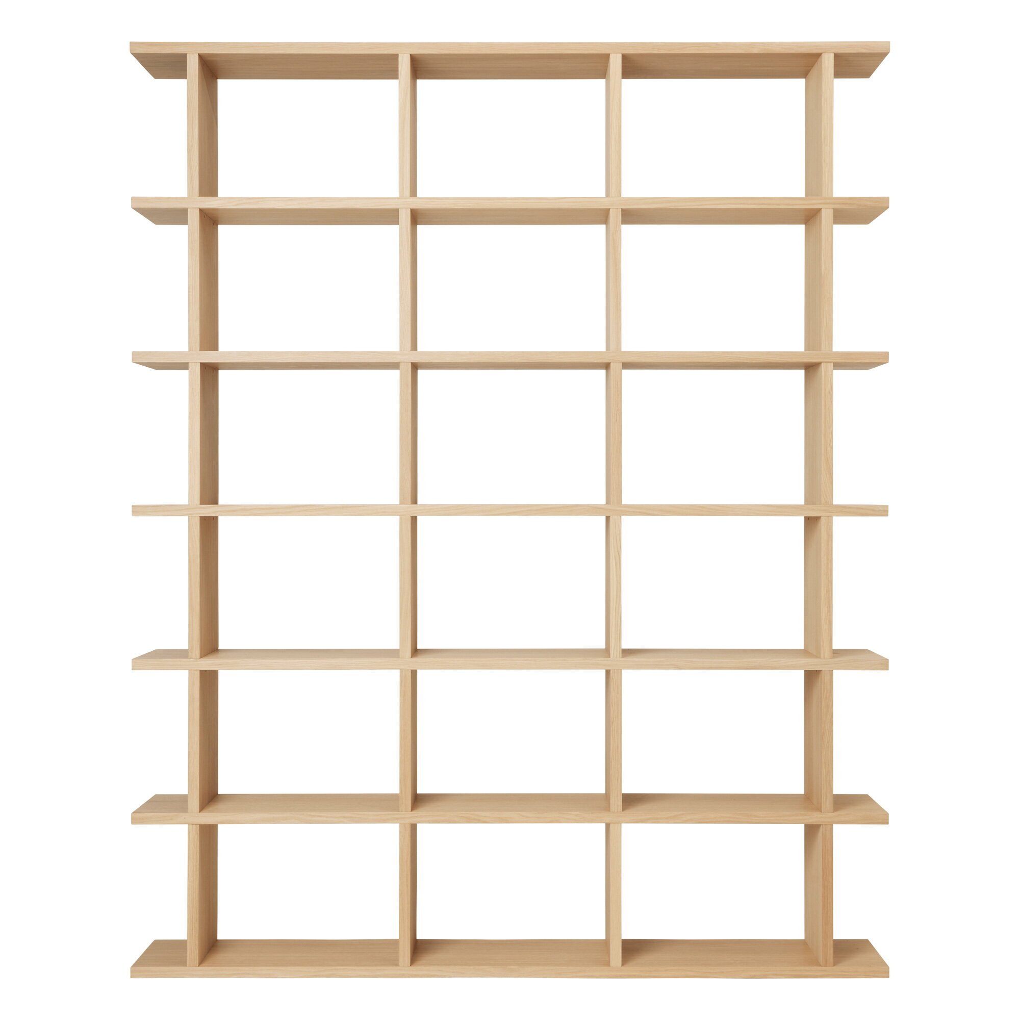 Ferm Living Kona bookcase 3x6, natural oak | Finnish Design Shop