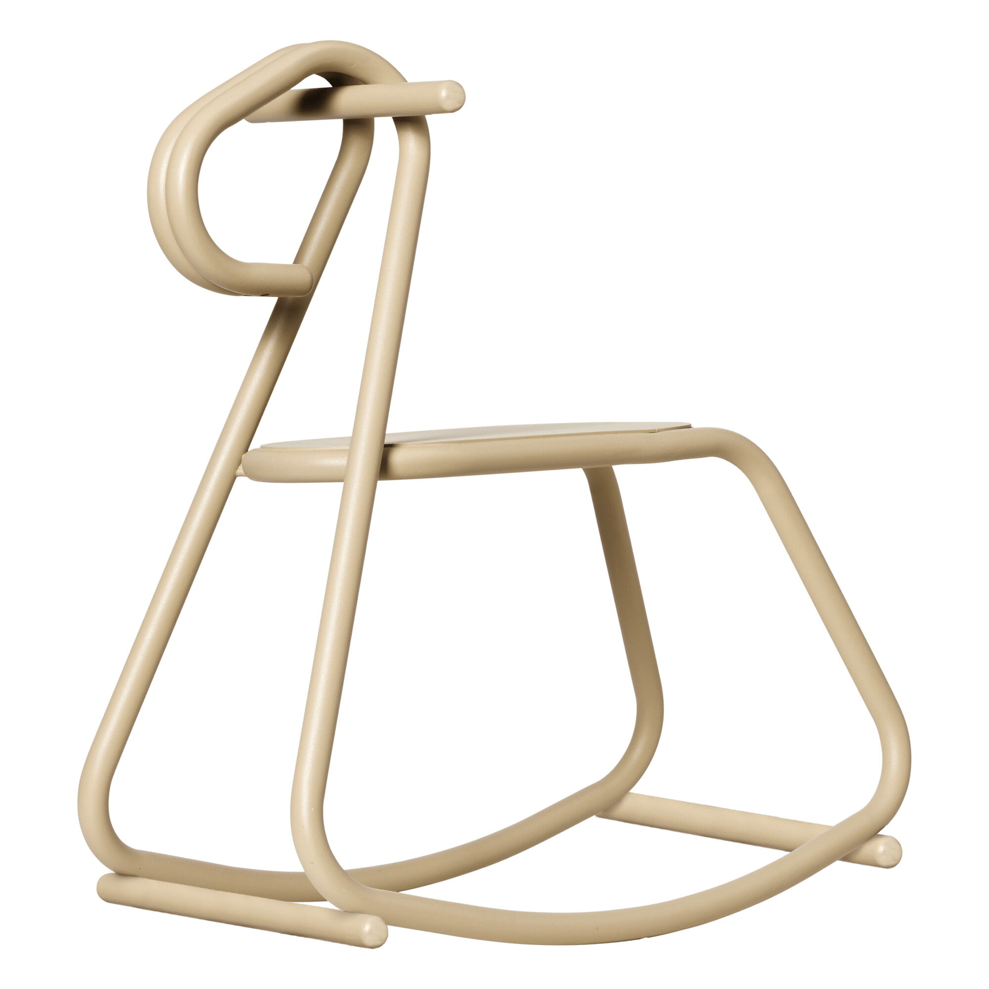Ferm Living Lussi rocking horse, cashmere | Finnish Design Shop
