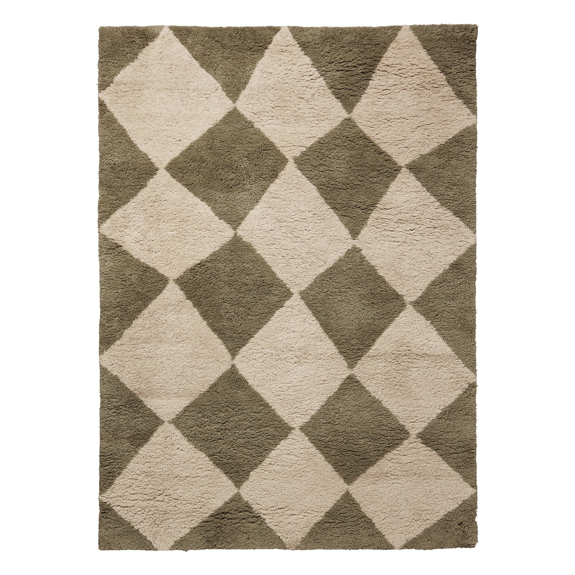 Ferm Living Tilt rug, 140 x 200 cm, elm green | Finnish Design Shop