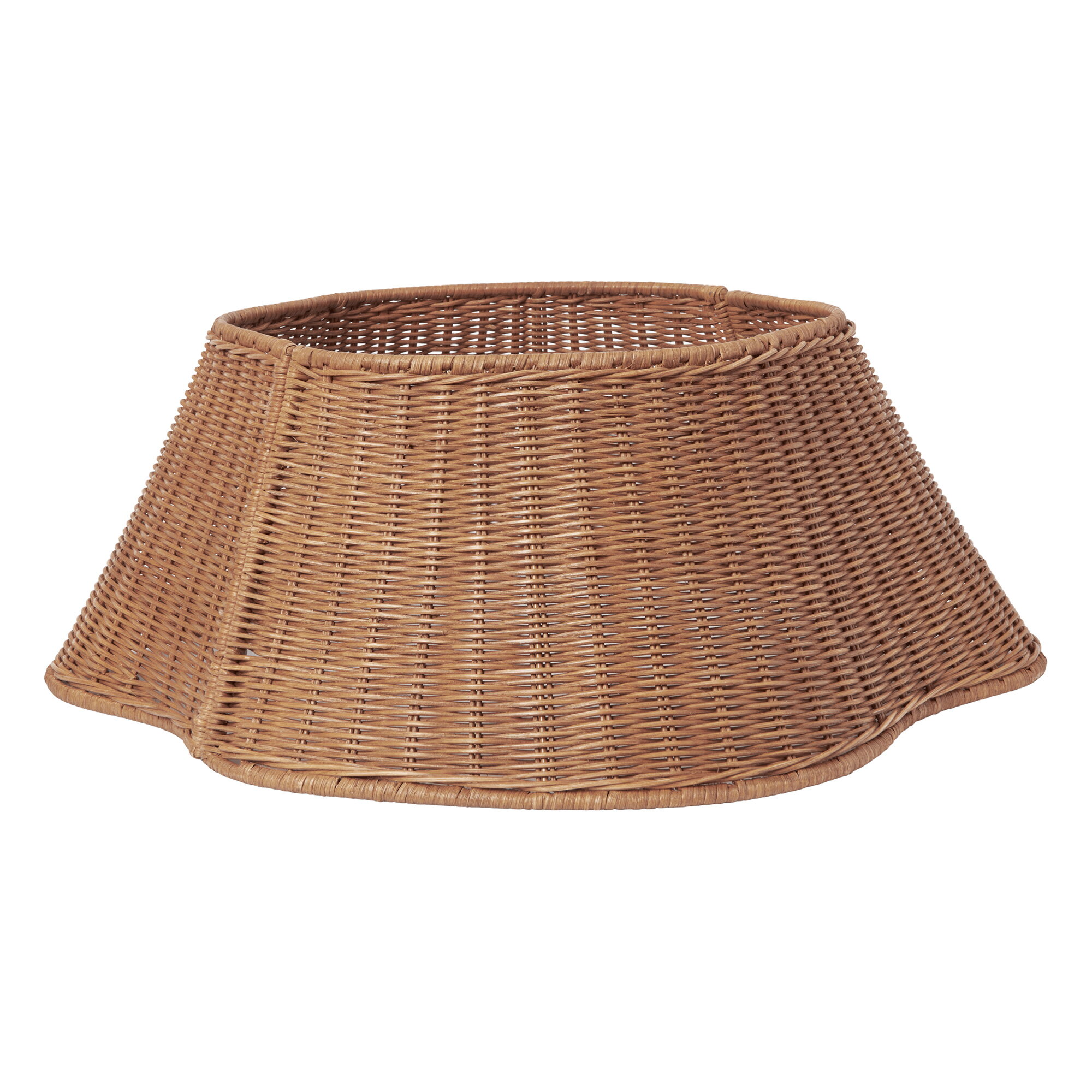 Ferm Living Drape braided tree skirt, natural rattan | Finnish Design Shop