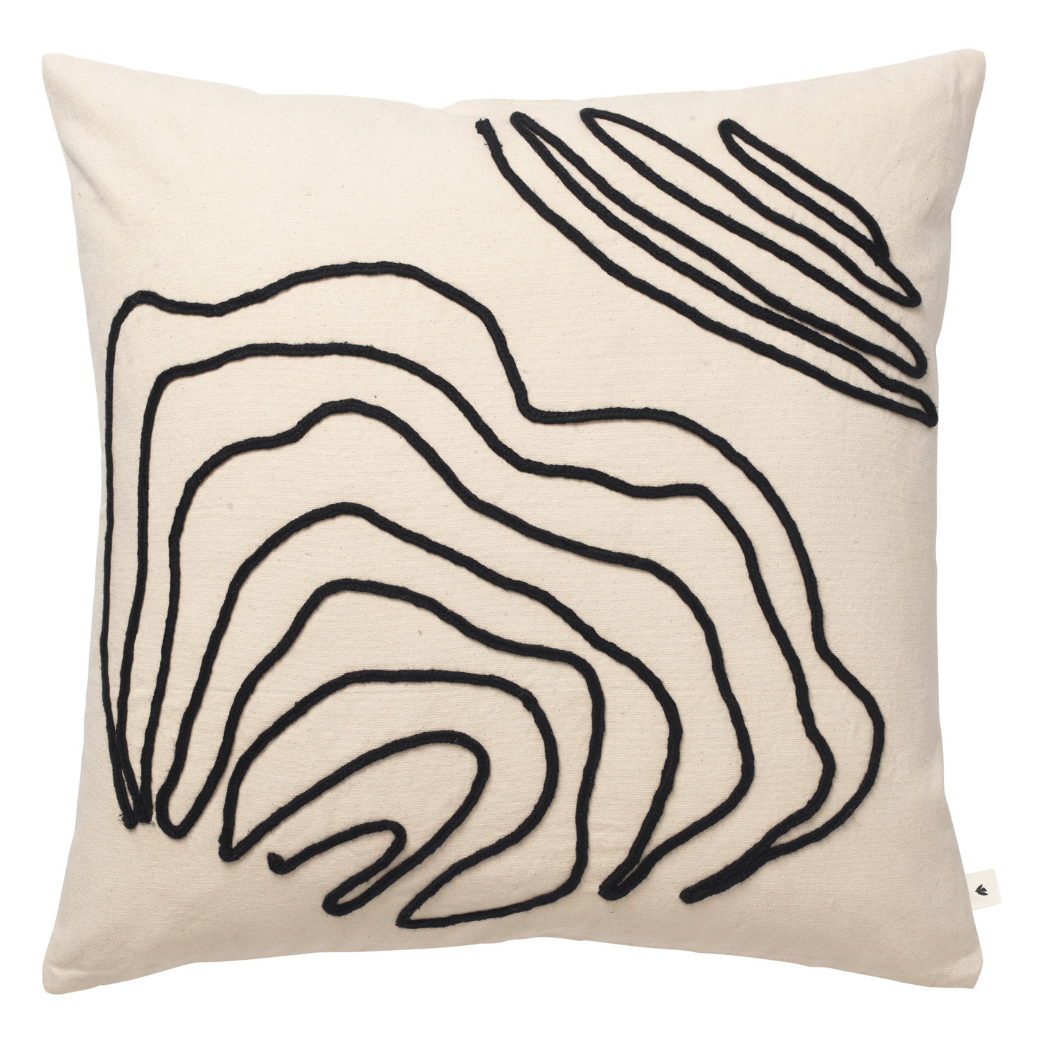 Ferm Living Jot cushion, 50 x 50 cm, natural | Finnish Design Shop UK