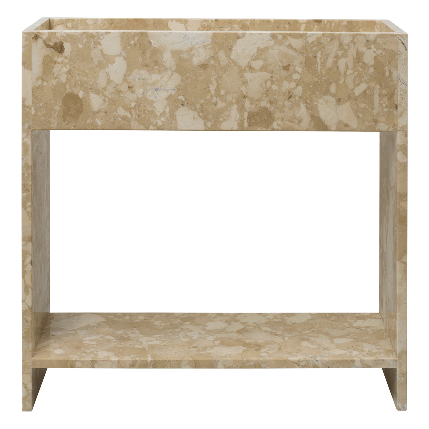 Ferm Living Stone Plant Box with shelf, sand | Finnish Design Shop