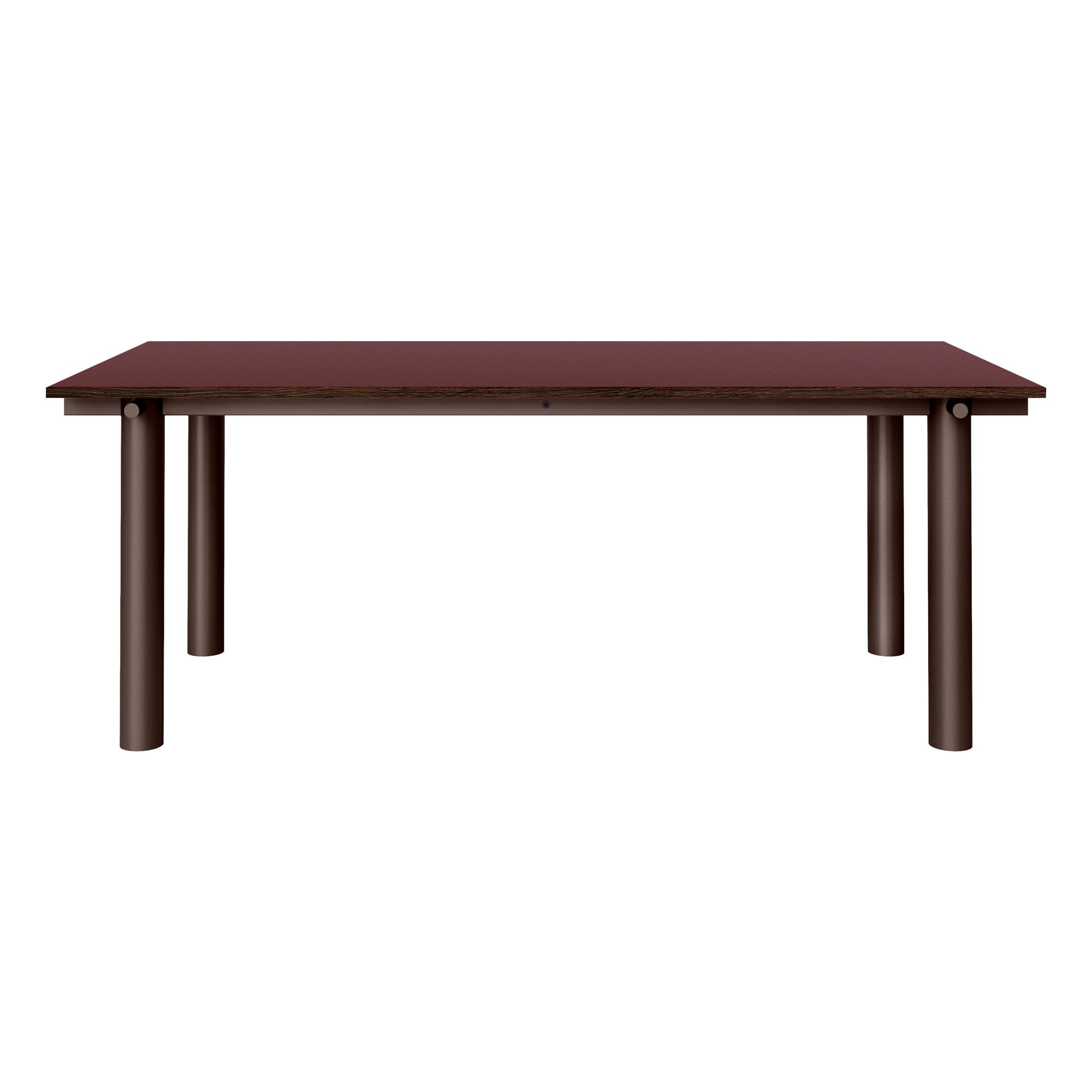 Ferm Living Atura dining table, 90 x 200 cm, dark chocolate - burgundy ...
