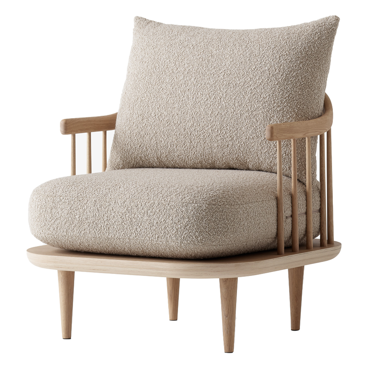 &Tradition Fly SC10 lounge chair, oiled oak - Karakorum 003 | Finnish ...