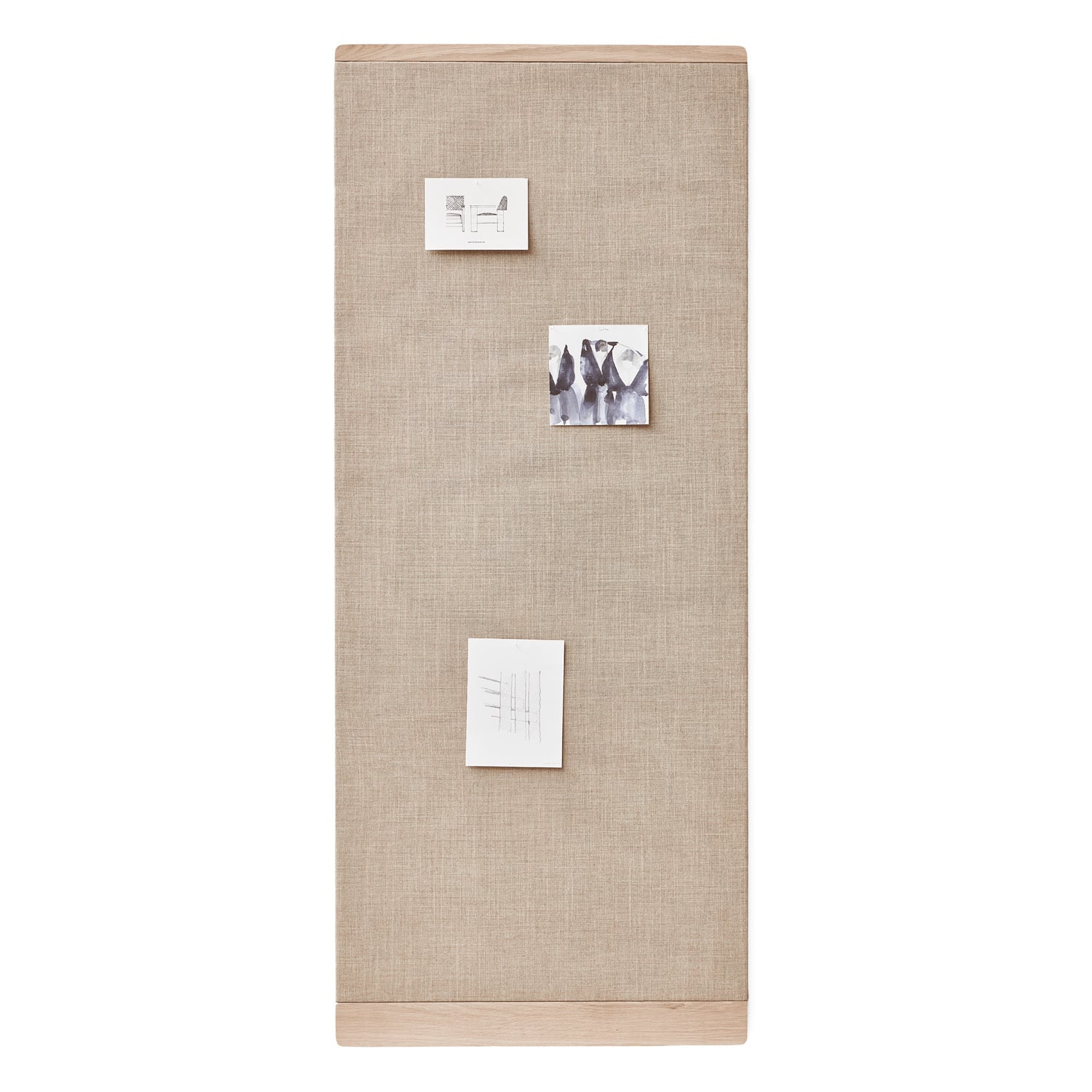 Form & Refine Rim pinboard, 60 x 145 cm, white oiled oak | Finnish ...
