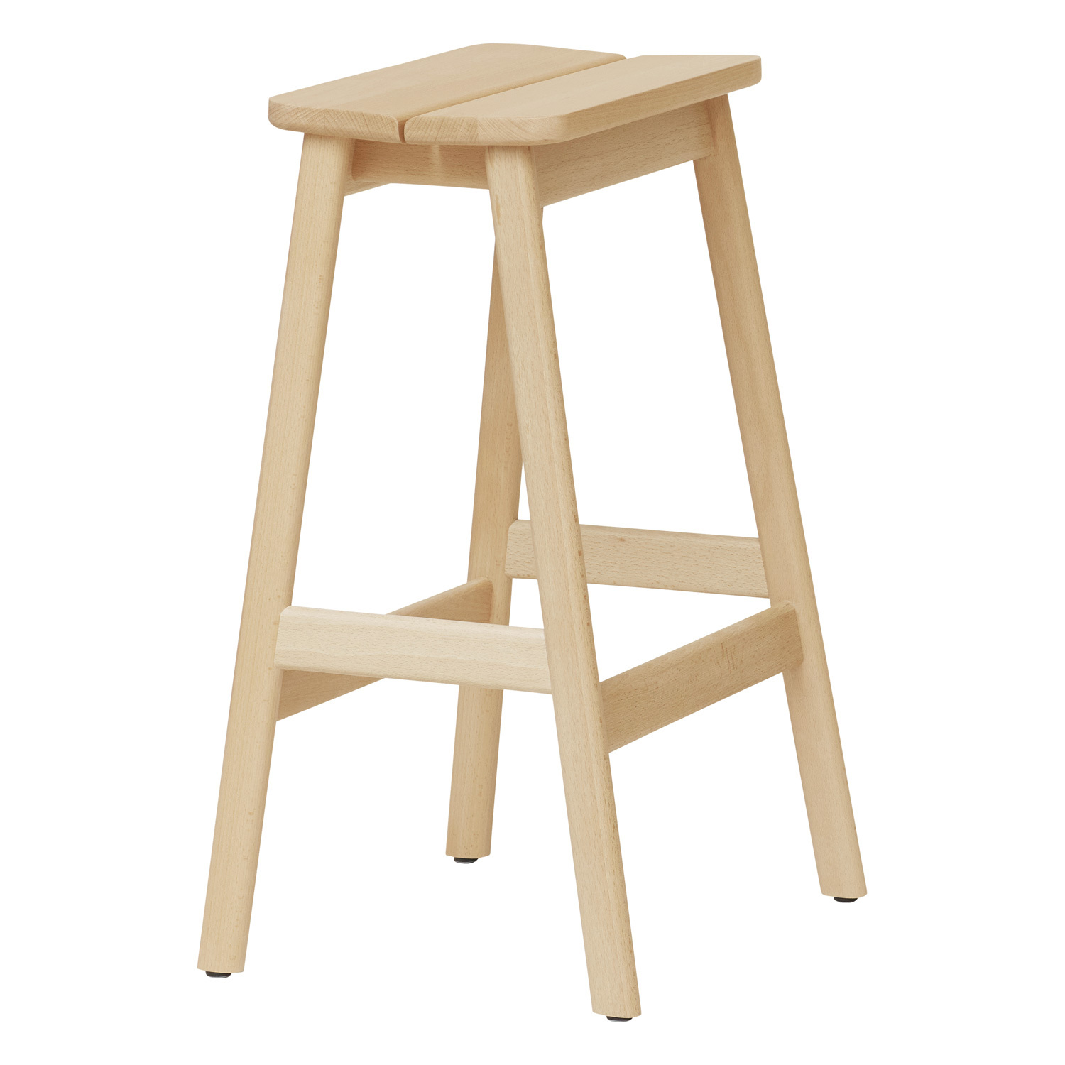 Form & Refine Angle bar stool, 65 cm, beech | Finnish Design Shop