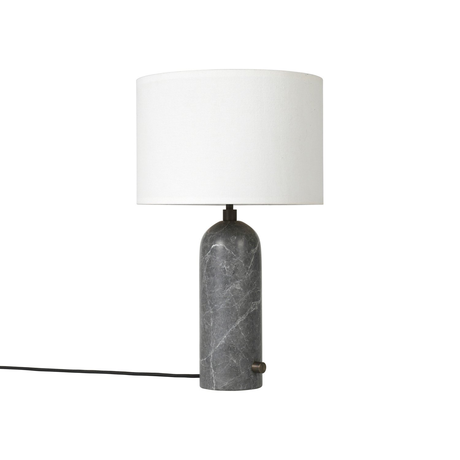 GUBI Gravity table lamp, small, grey marble - white | Finnish Design Shop