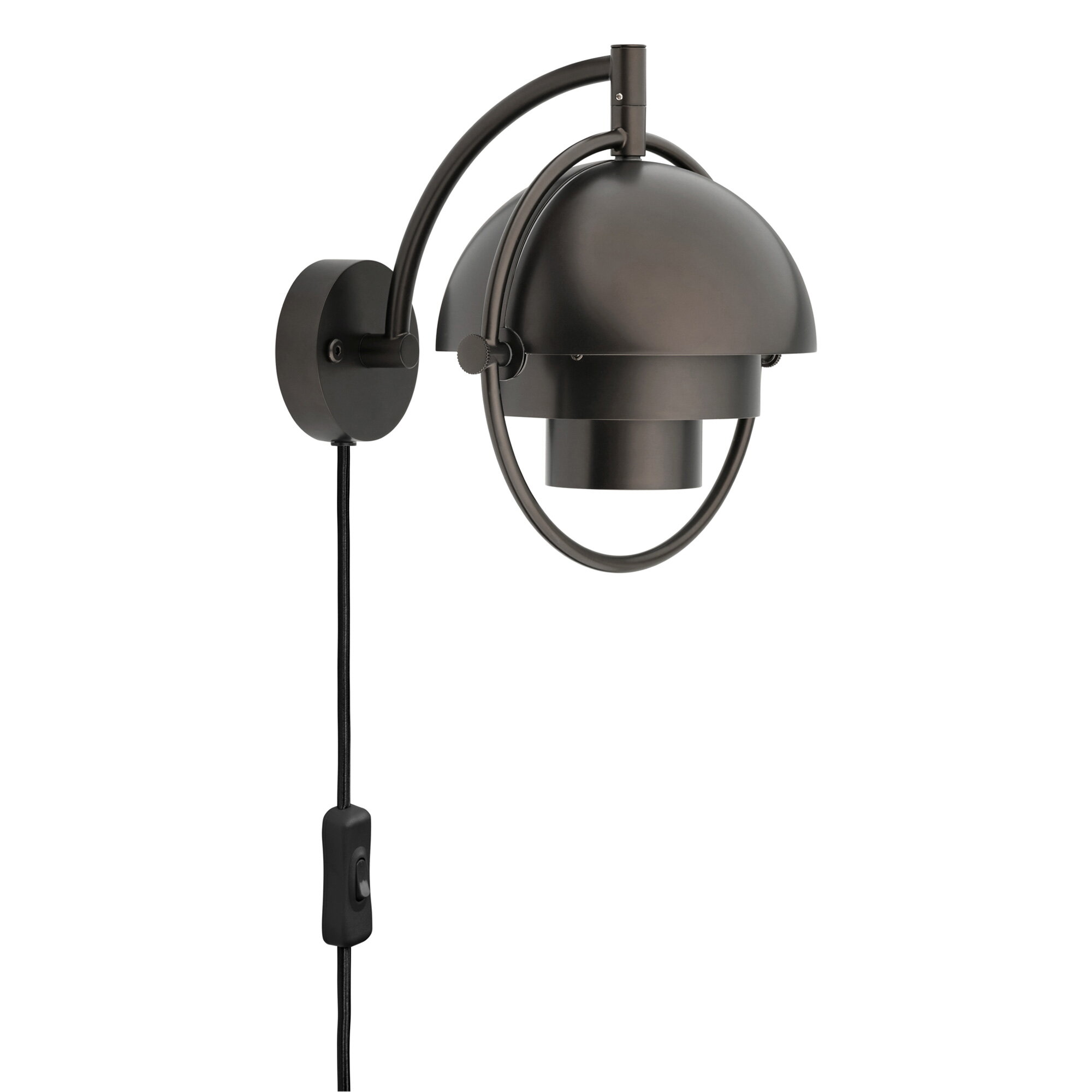 GUBI Multi-Lite wall lamp, black brass | Finnish Design Shop UK