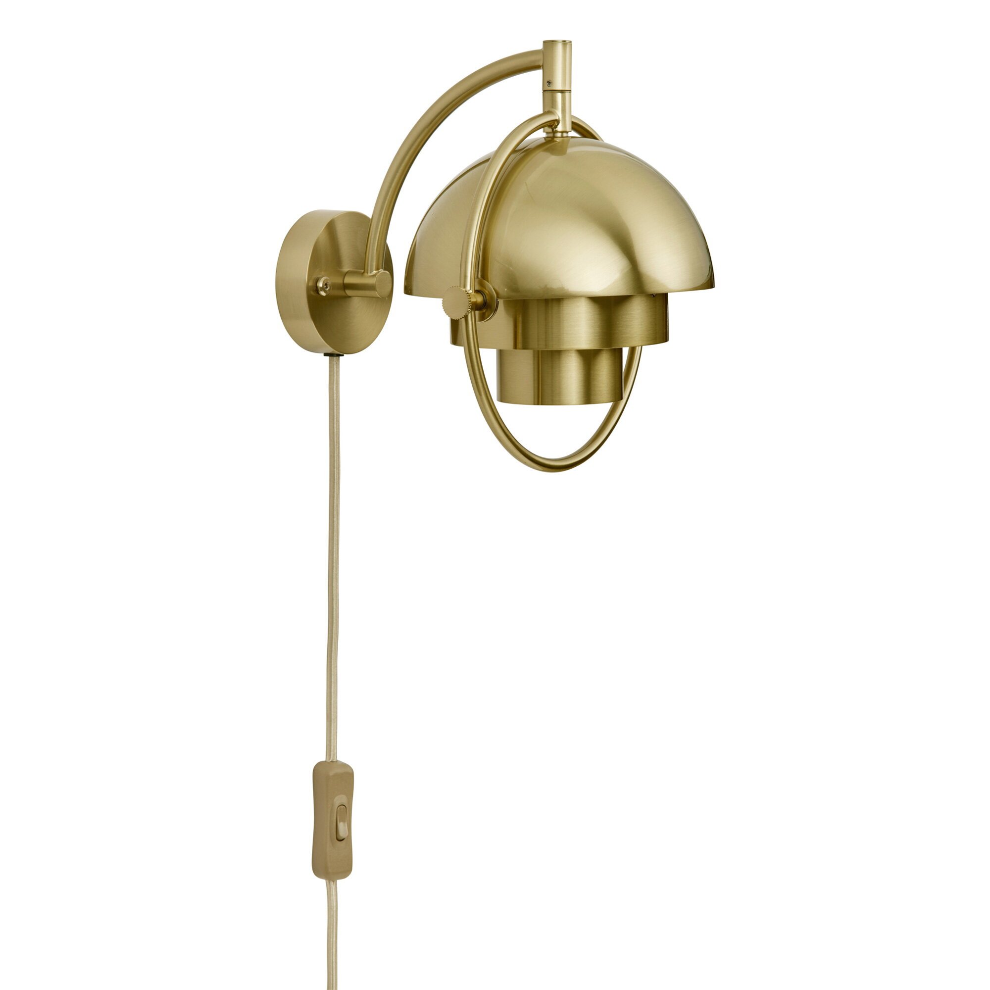 GUBI Multi-Lite wall lamp, brass - shiny brass | Finnish Design Shop