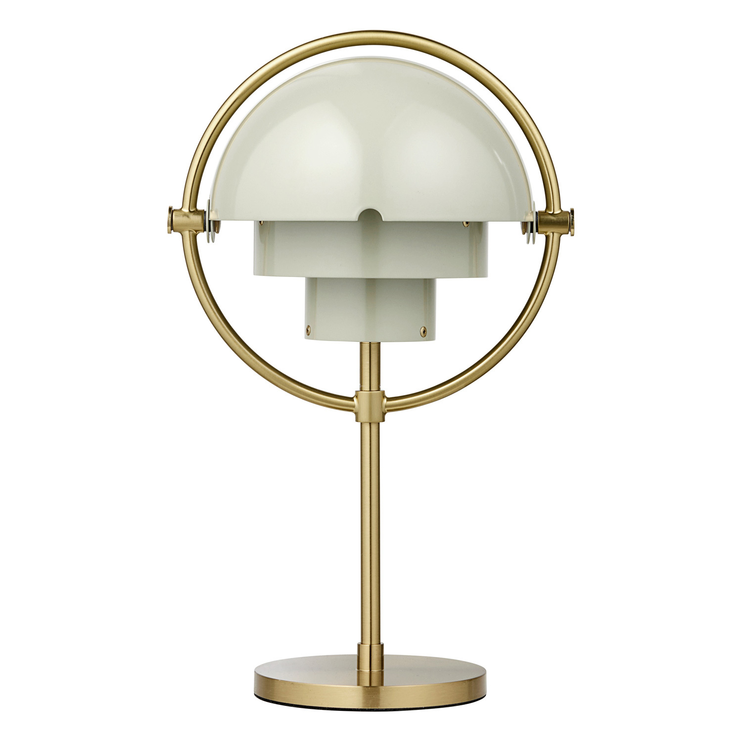 GUBI Multi-lite portable table lamp, brass - pastel grey | Finnish ...
