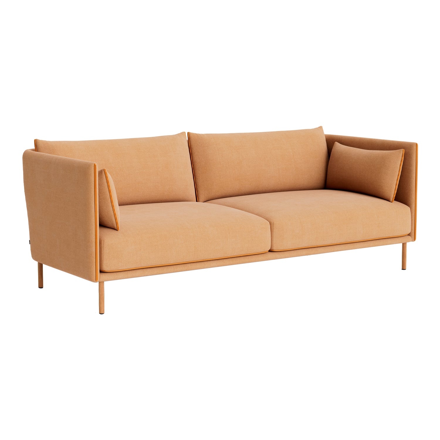 HAY Silhouette sofa 3-seater, Linara 142/Sense cognac - oiled oak ...