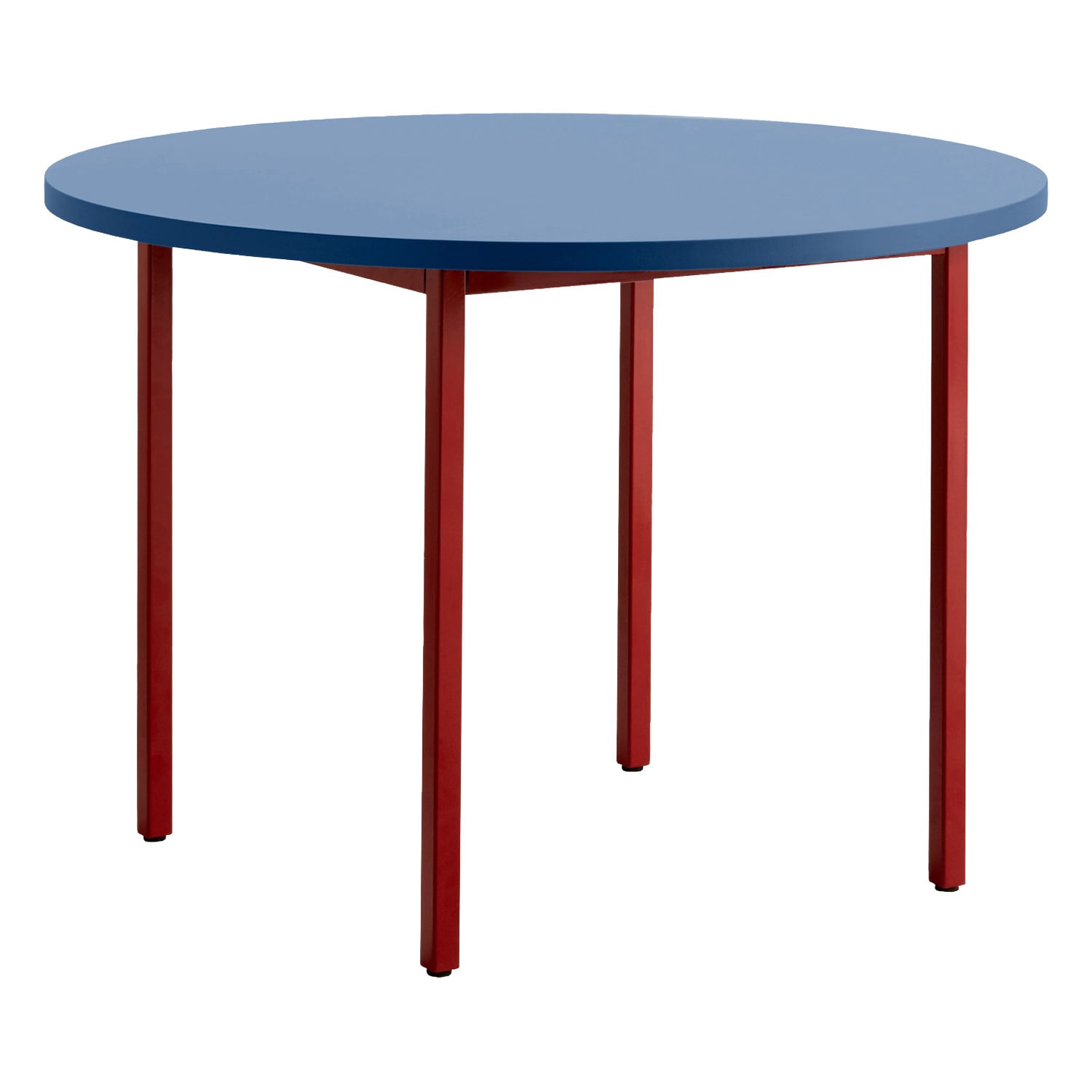 HAY Two-Colour table, 105 cm, maroon red - blue | Finnish Design Shop