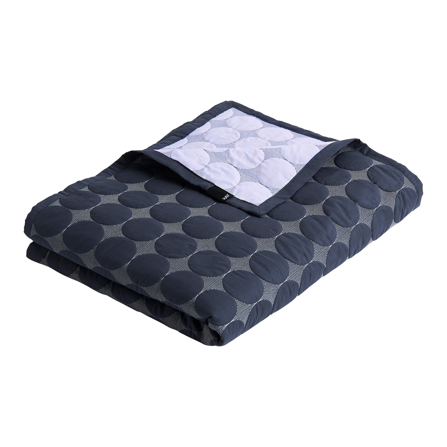HAY Mega Dot Organic bed cover, midnight blue | Finnish Design Shop