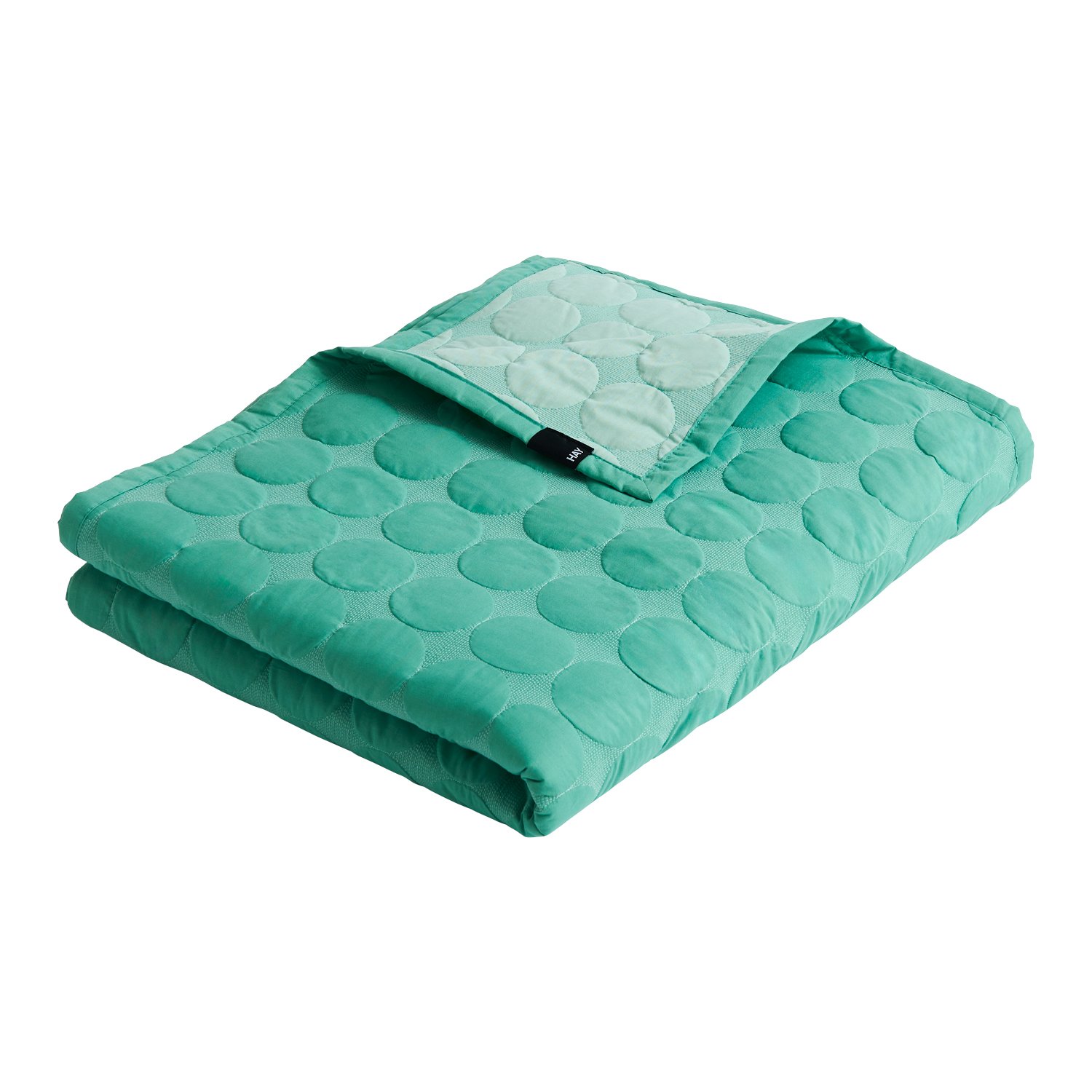 HAY Mega Dot Organic bed cover, sea green | Finnish Design Shop