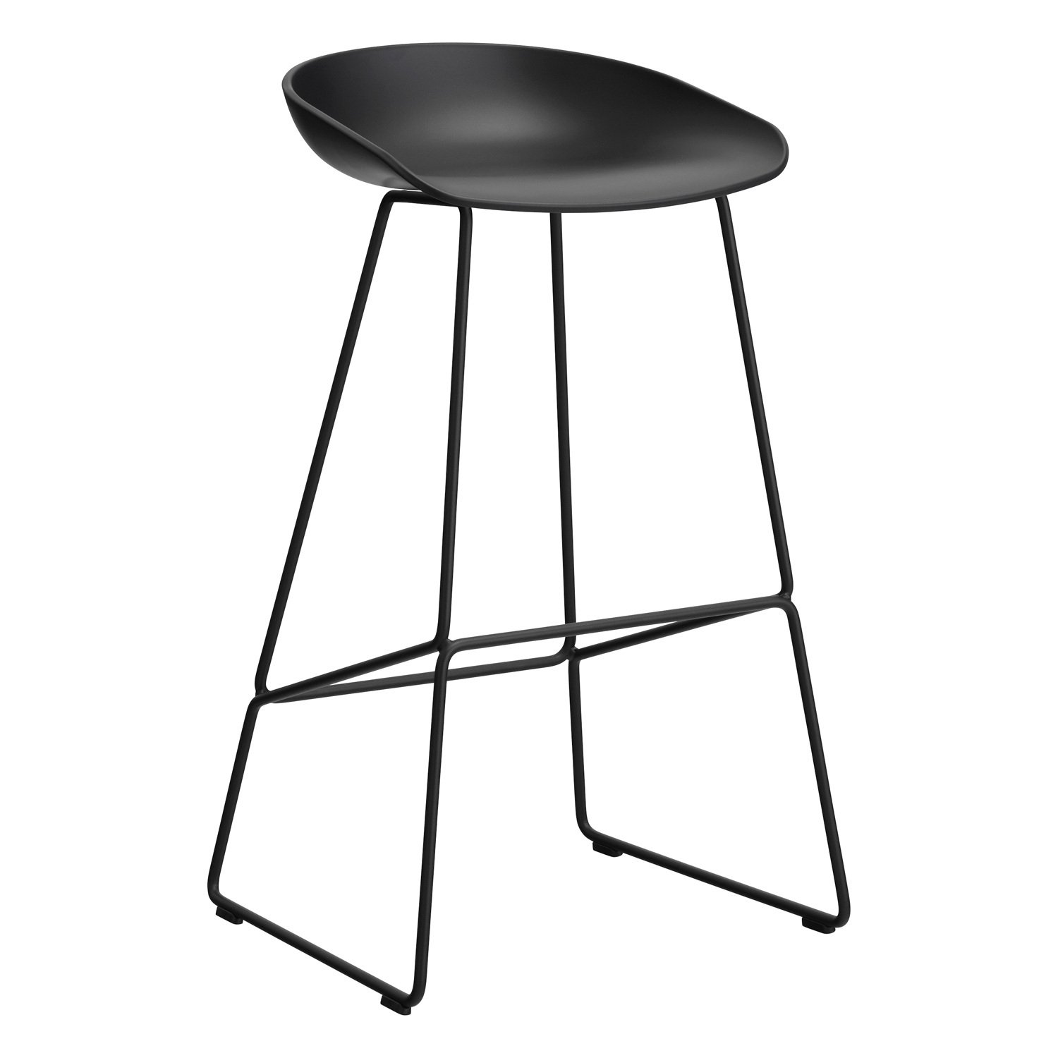 HAY About A Stool AAS38 bar stool, 75 cm, black 2.0 - black - black ...