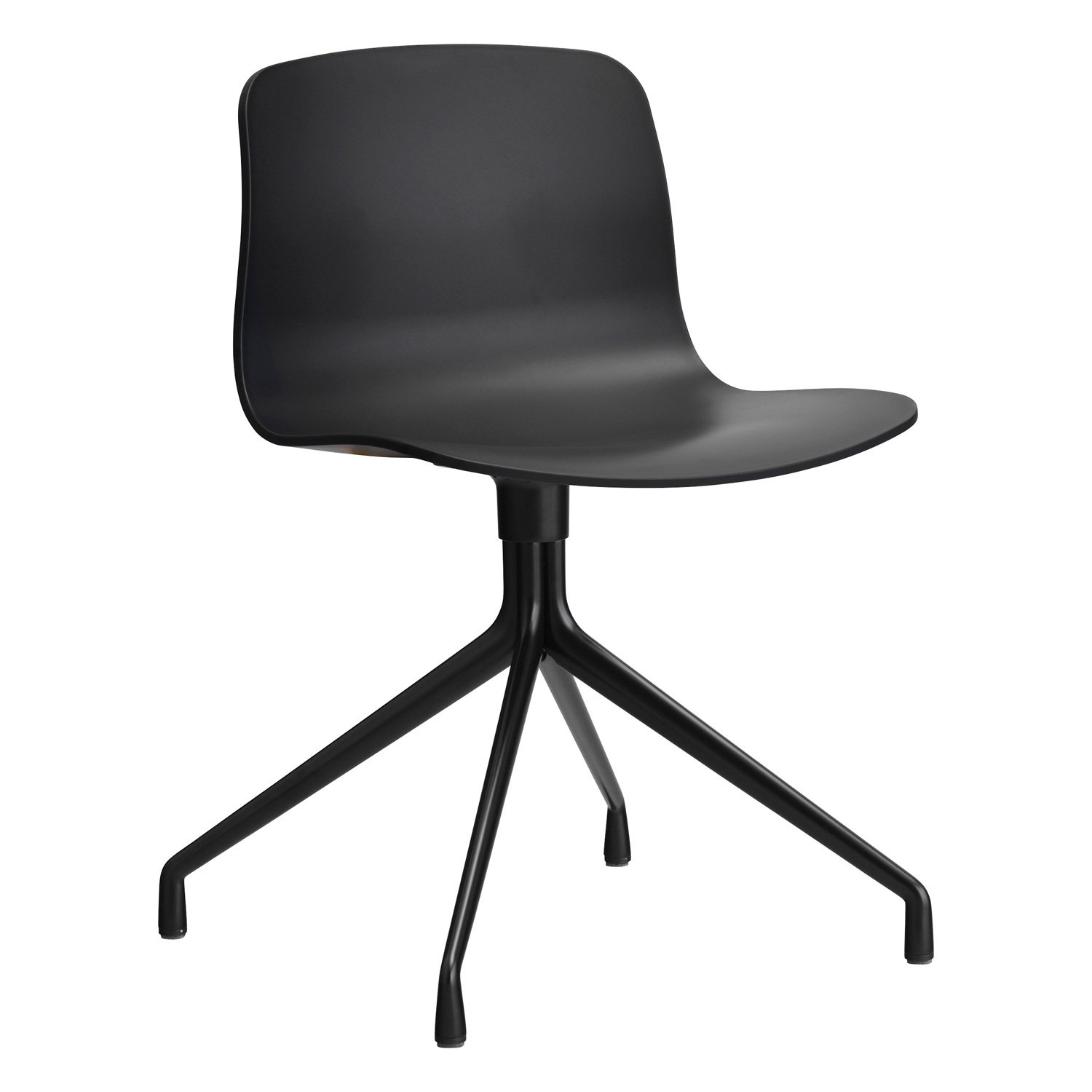 HAY About A Chair AAC10 office chair, black 2.0 - black aluminium ...