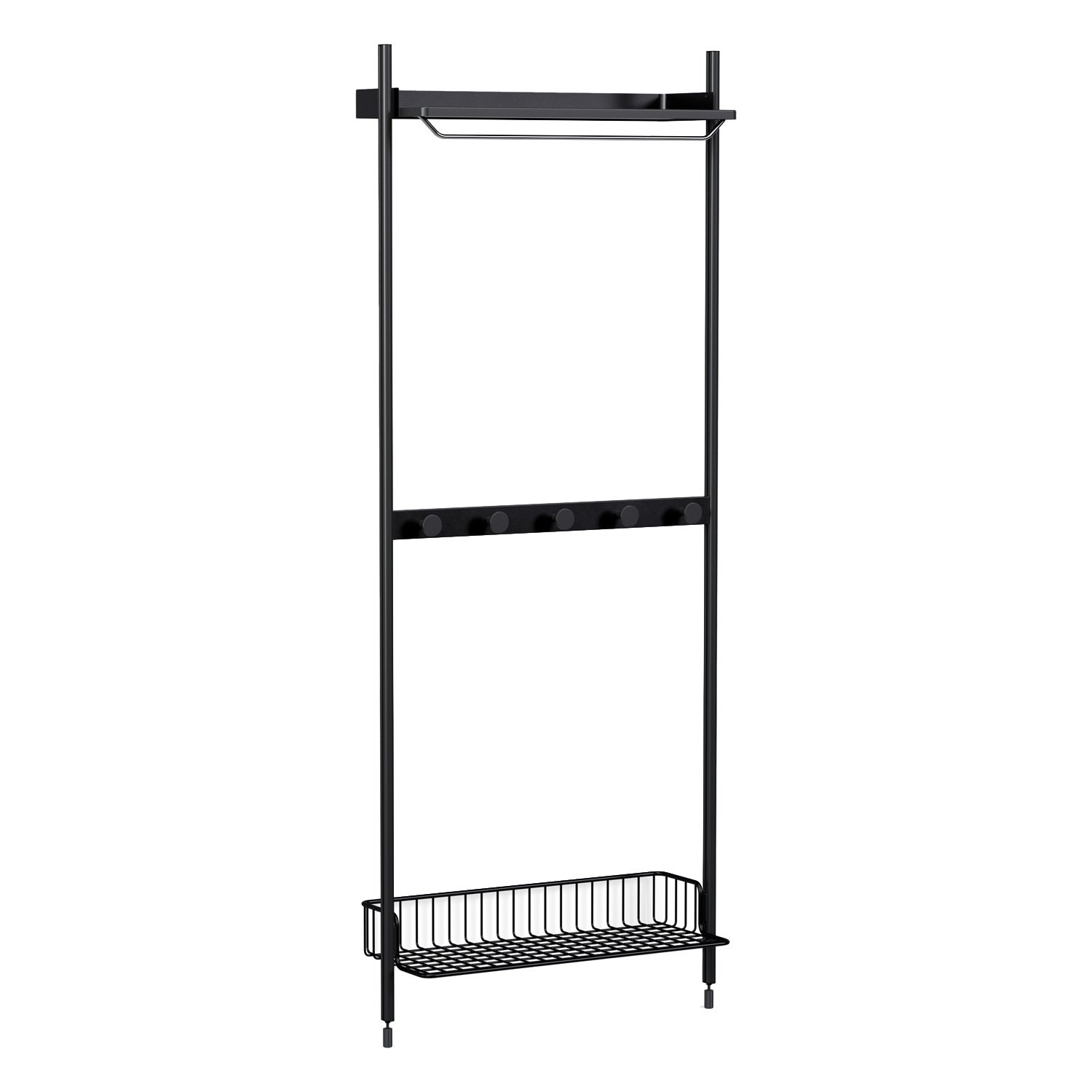 HAY Pier System 1041 naulakko, PS musta - musta | Finnish Design Shop