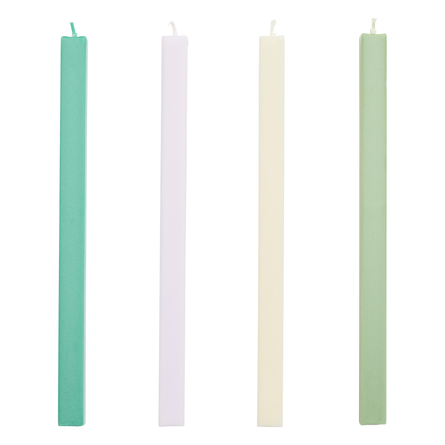 HAY Square candle, 4 pcs, pastel | Finnish Design Shop NL