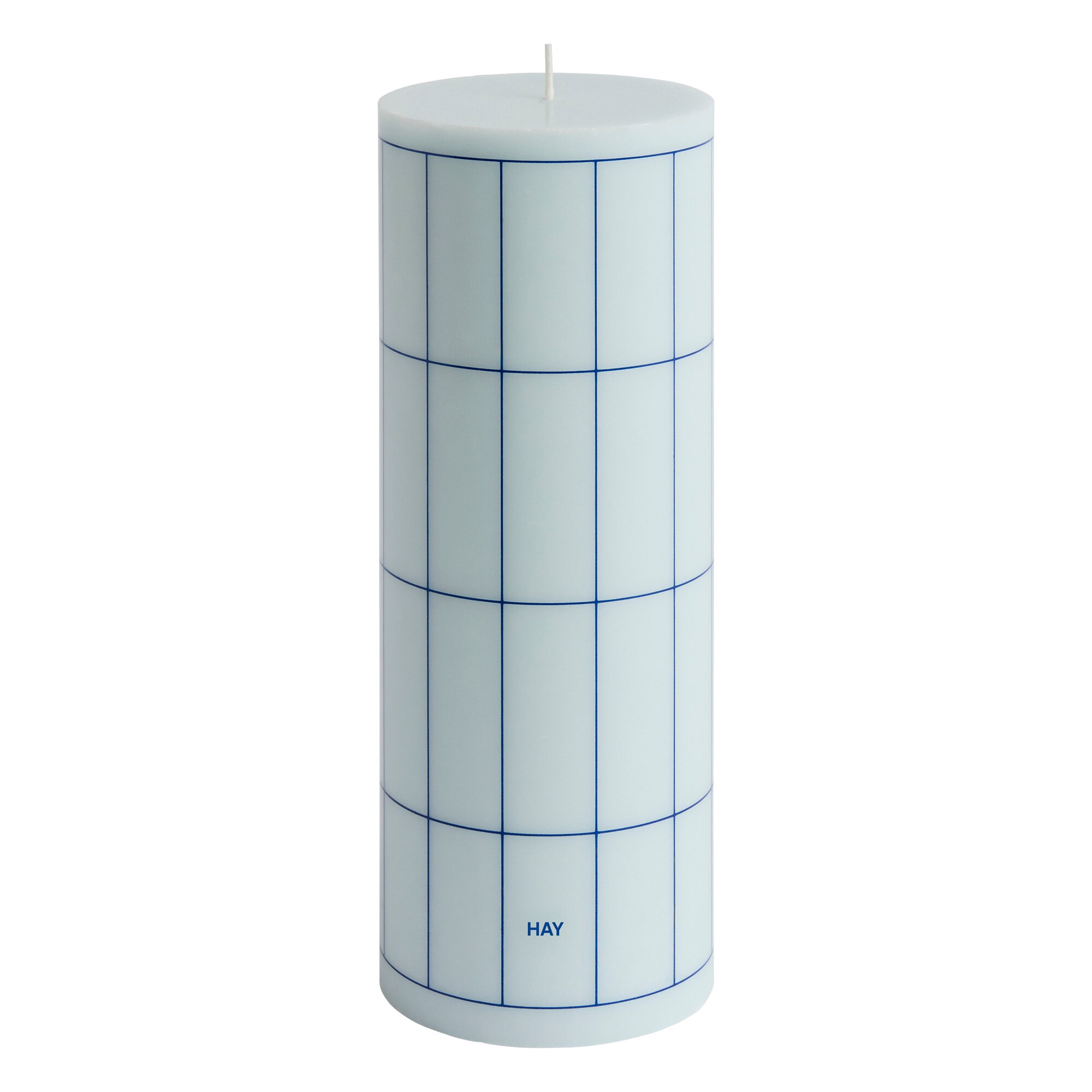 HAY Column candle, L, light blue - blue | Finnish Design Shop
