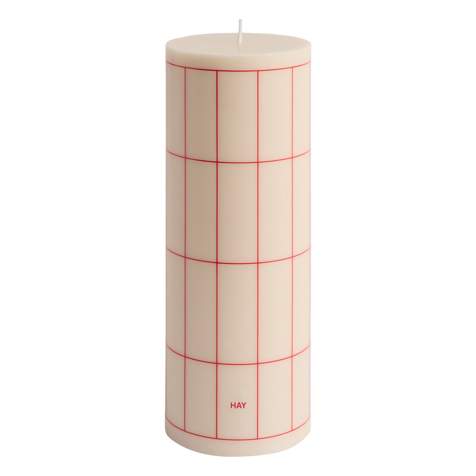 HAY Column ljus, L, off-white - röd | Finnish Design Shop