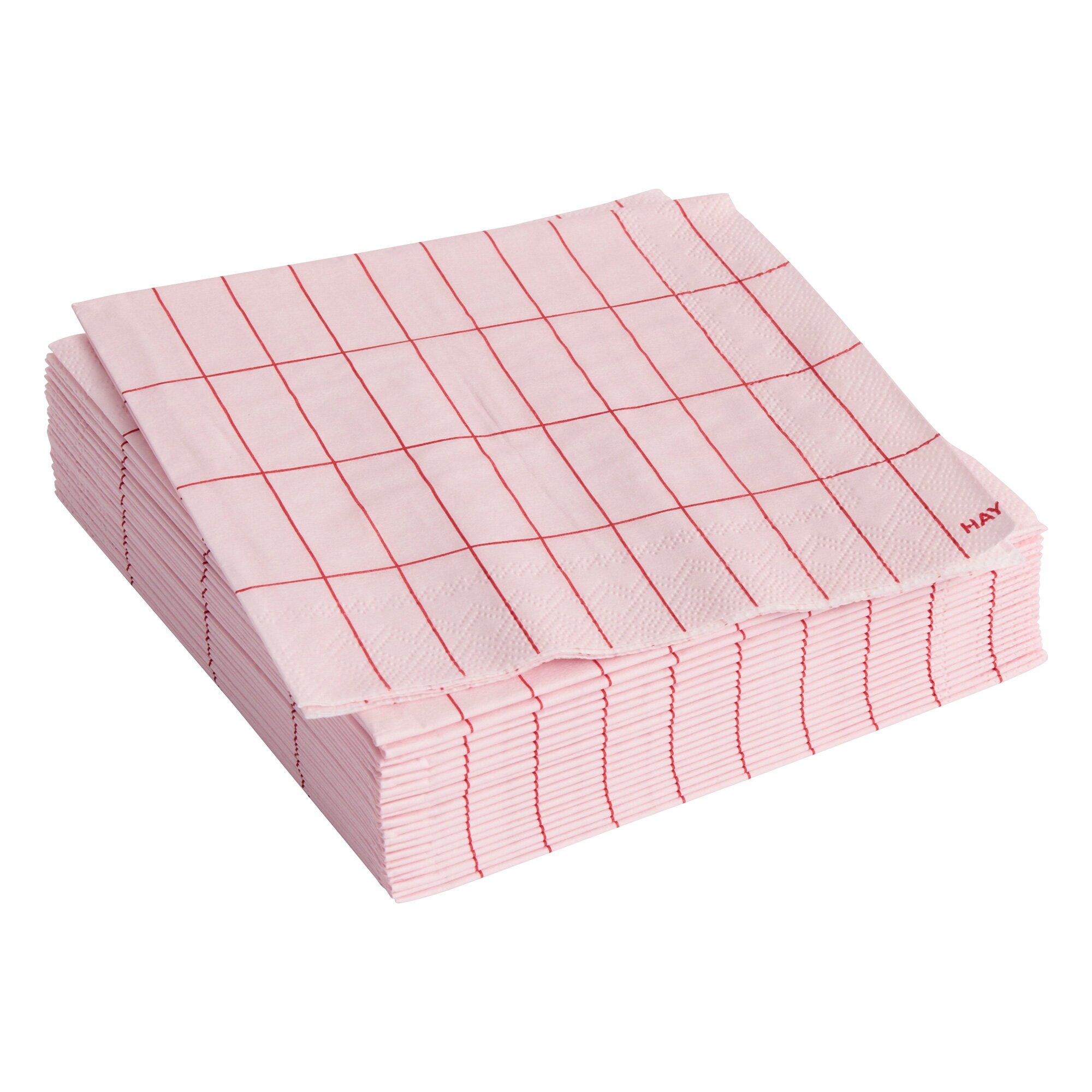 HAY Pattern napkins, cocktail, set of 20, light pink - red | Finnish ...