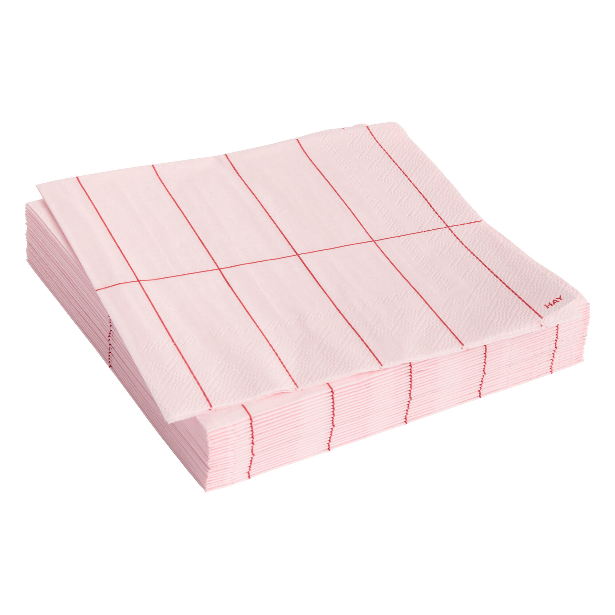 HAY Pattern napkins, lunch, set of 20, light pink - red | Finnish ...