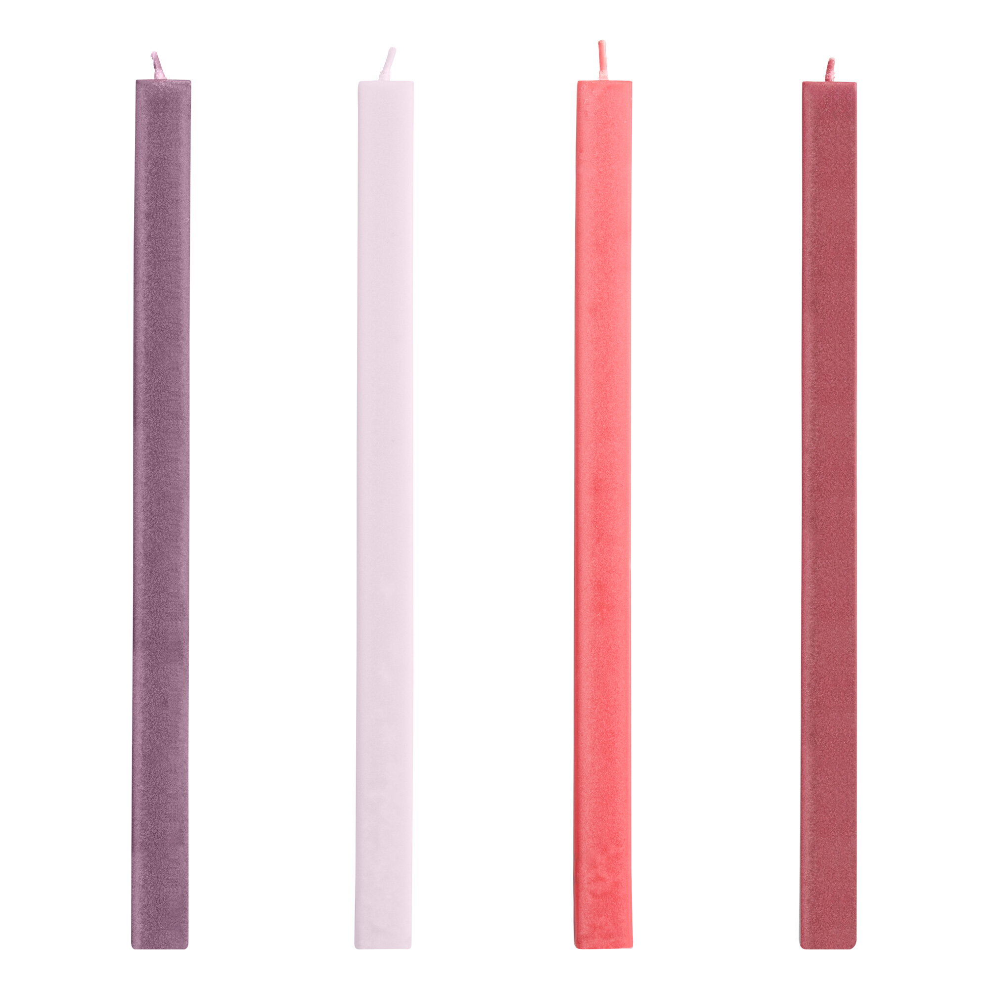 HAY Square ljus, 4-pack, röd - bordeaux | Finnish Design Shop