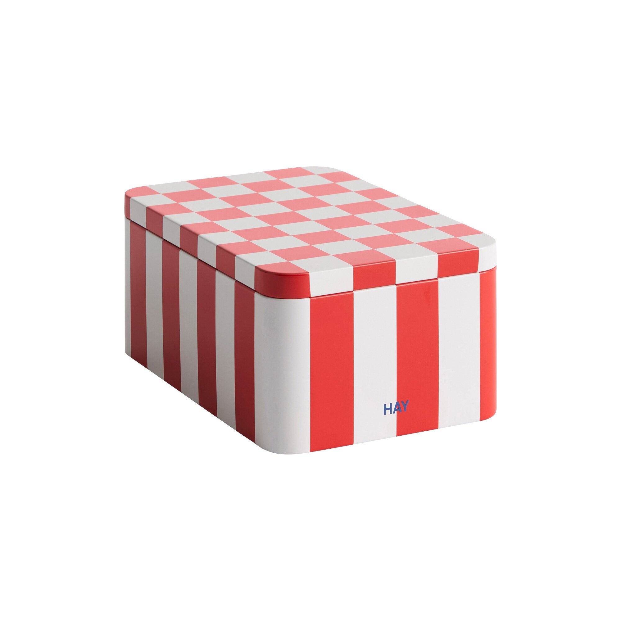HAY Tin container, S, red - off-white | Finnish Design Shop UK