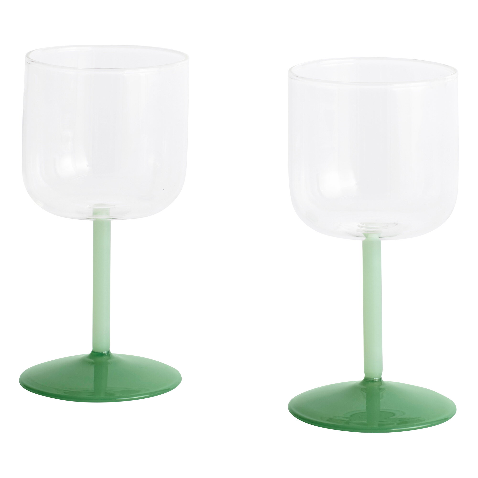 HAY Tint wine glass, 2 pcs, green | Finnish Design Shop