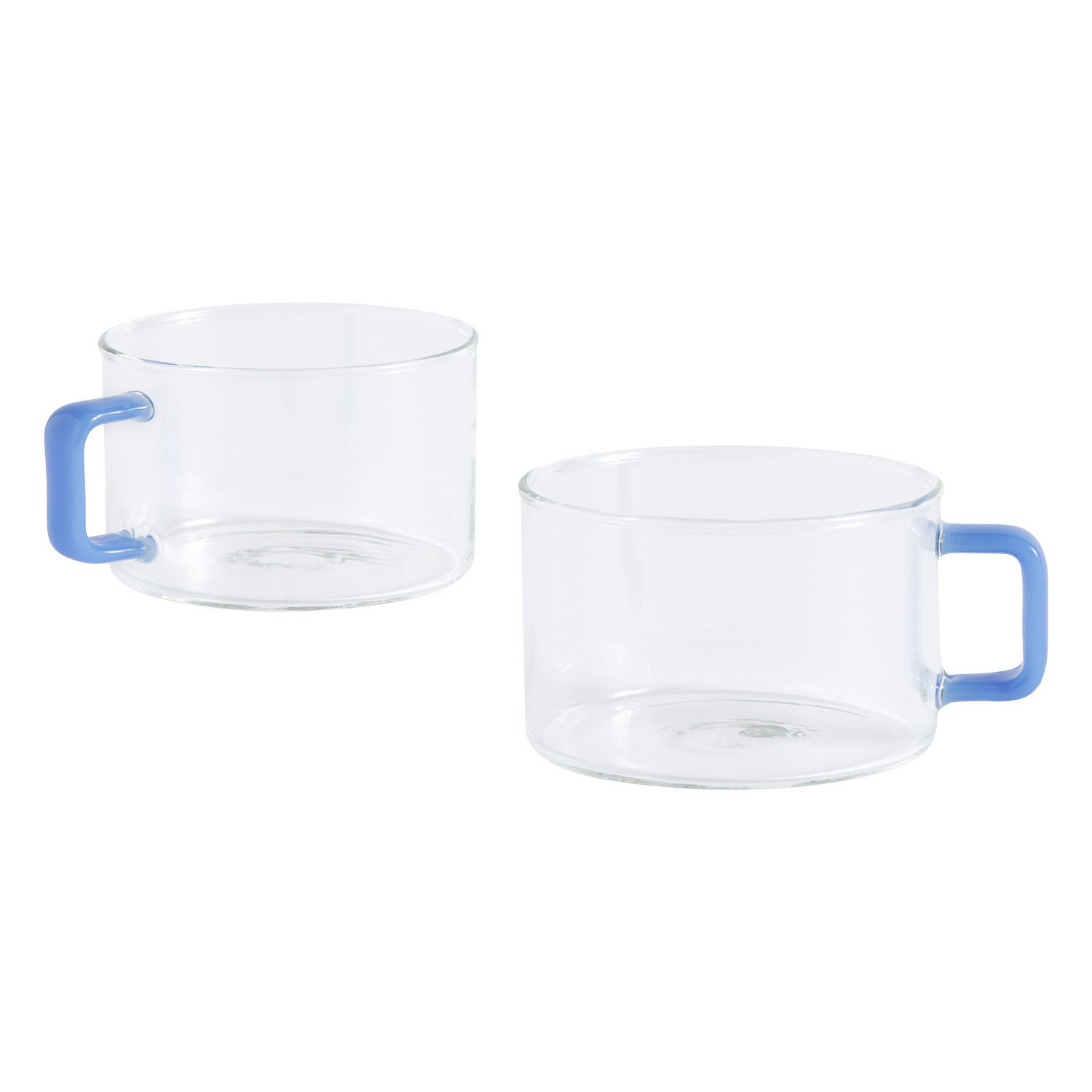 HAY Brew cup, set of 2, clear - jade light blue | Finnish Design Shop